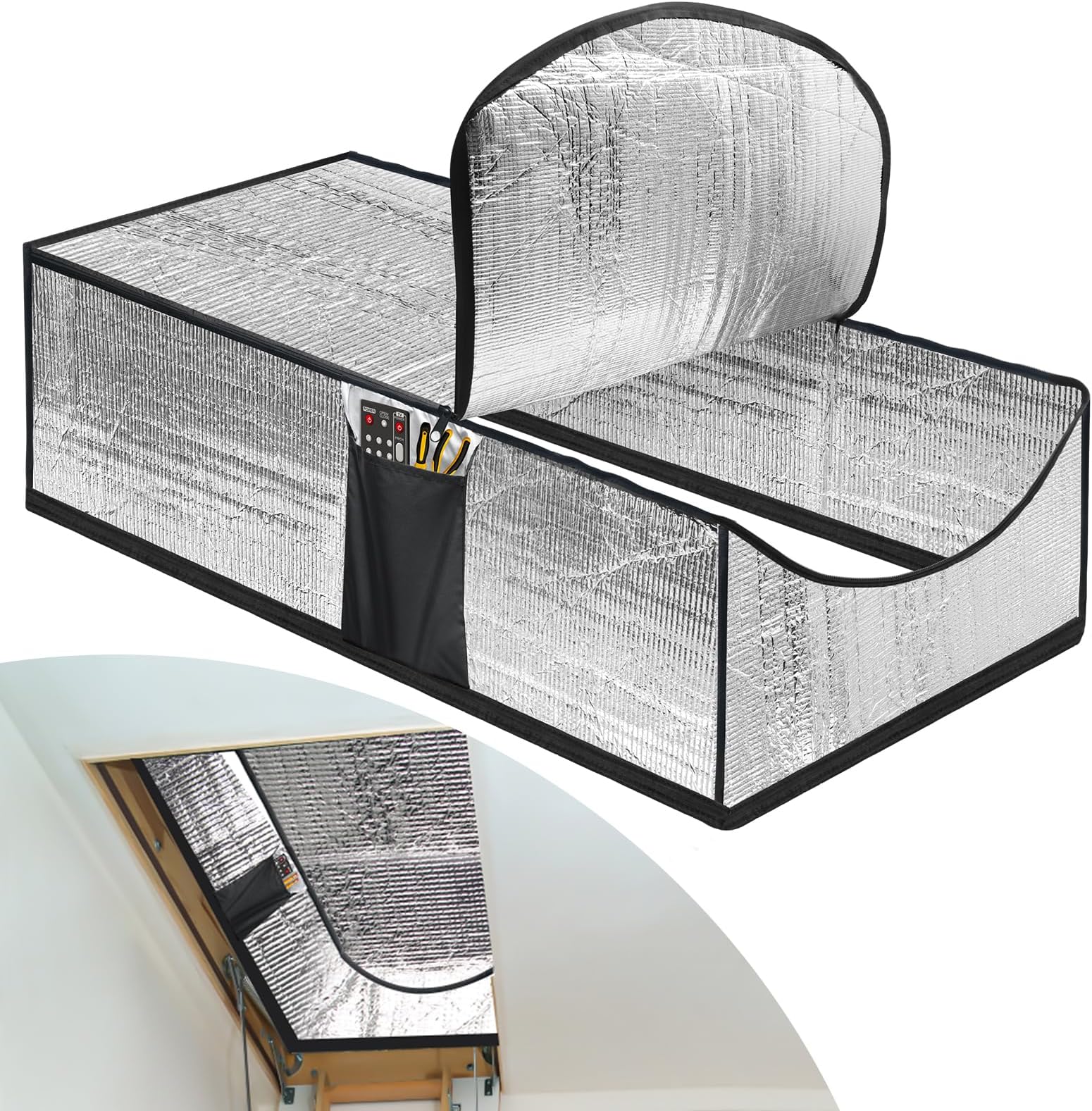 Attic Tent Insulation Cover with Zipper 25"X54"X11" Attic Stairway ...