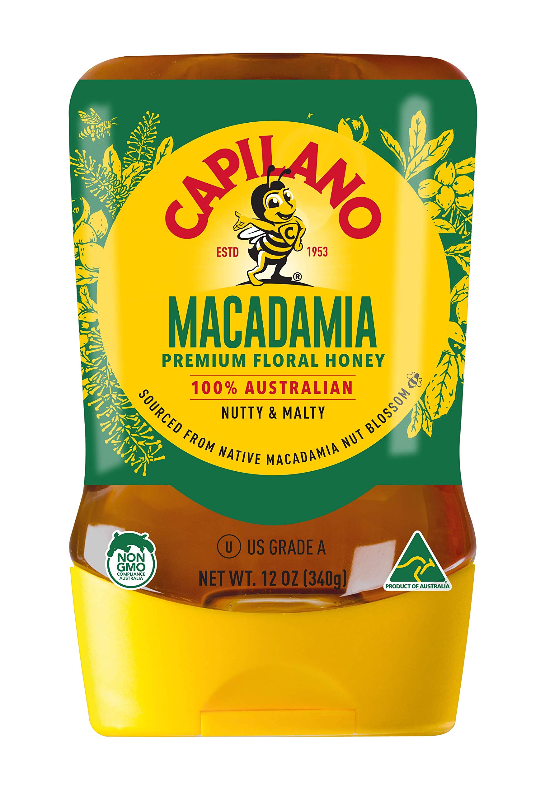 Buy Capilano Macadamia Premium Floral Honey, Nutty & Malty, 100% ...