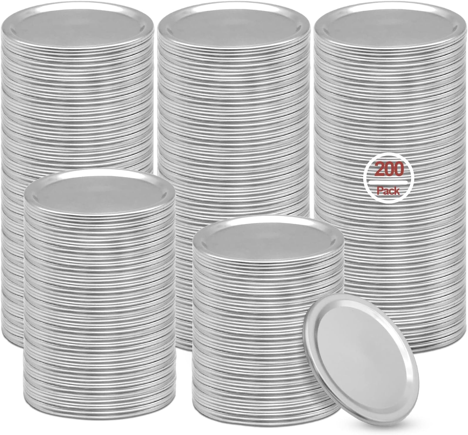 Amazon.com: XFasten Bulk Canning Lids - 128-Pack Airtight Regular Mouth ...