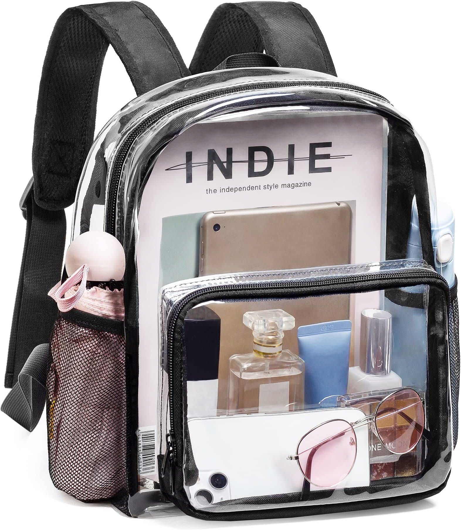 Amazon.com | DALIX Small Clear Backpack Bag in Navy Blue | Casual Daypacks