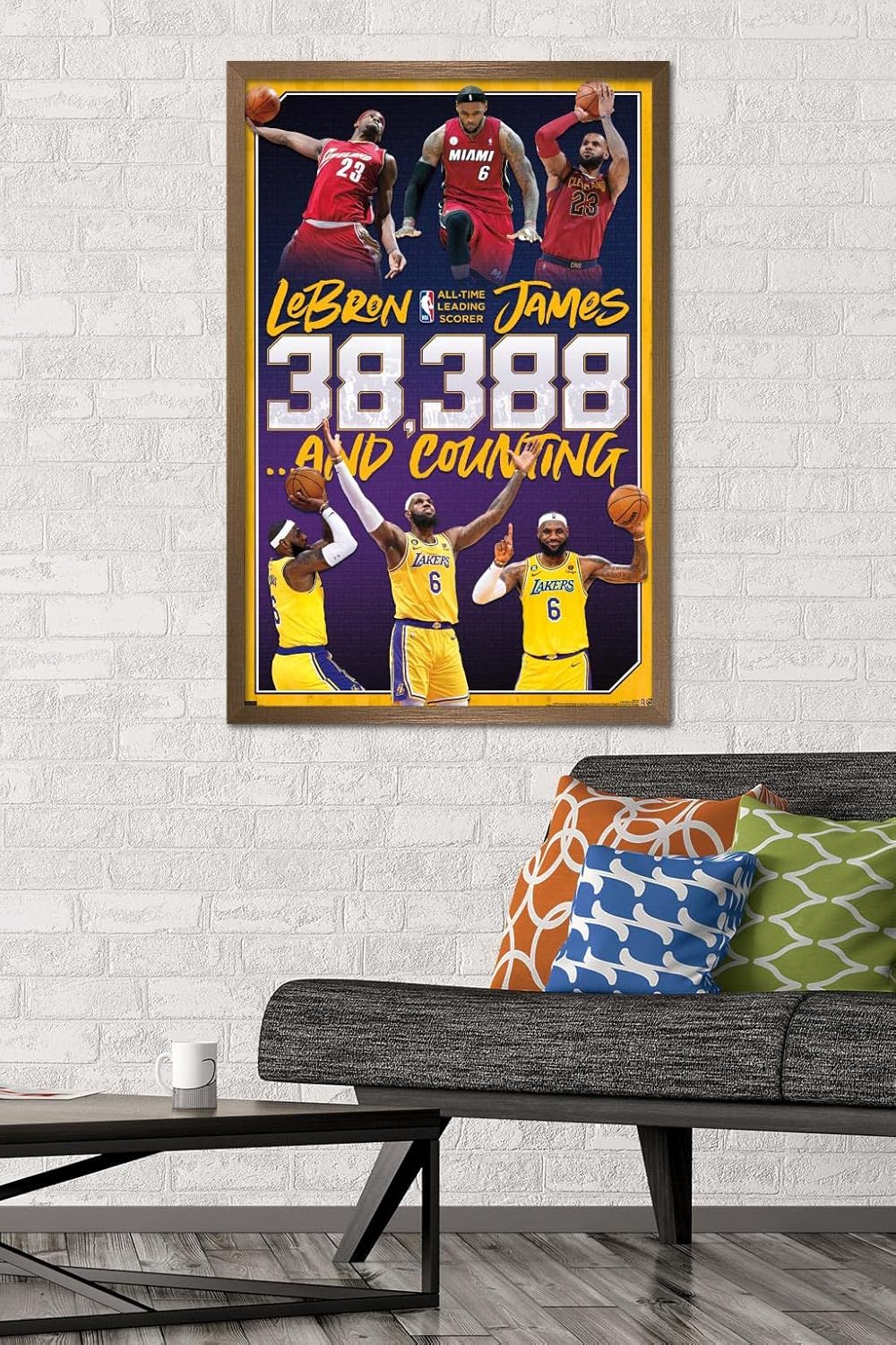 Trends International NBA League – LeBron James All-Time Scoring Leader ...