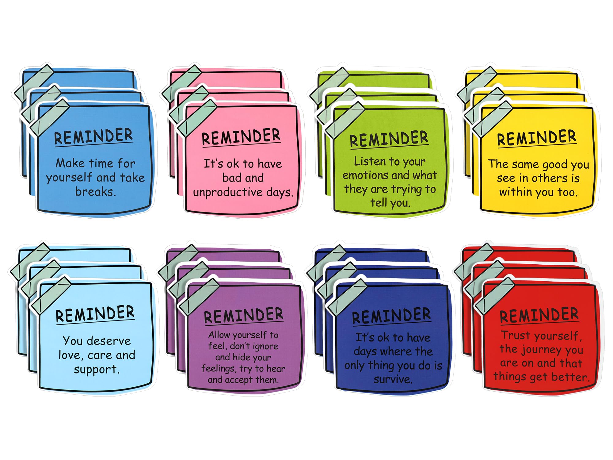 Amazon.com : 24 Pcs Mental Health Awareness Stickers Mindfulness ...
