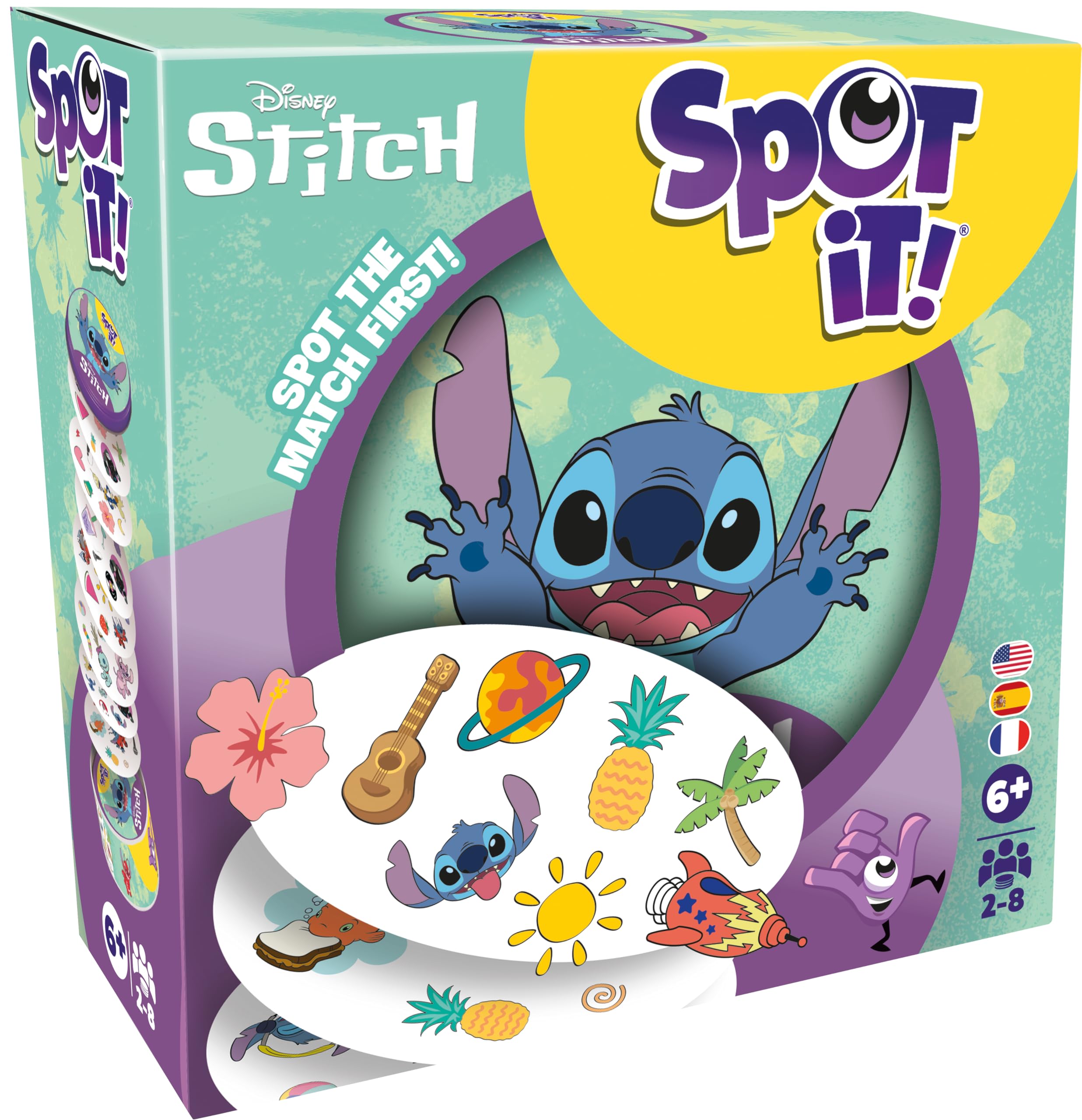 Amazon.com: Zygomatic Spot It! Disney Stitch - Quick Observation Card ...