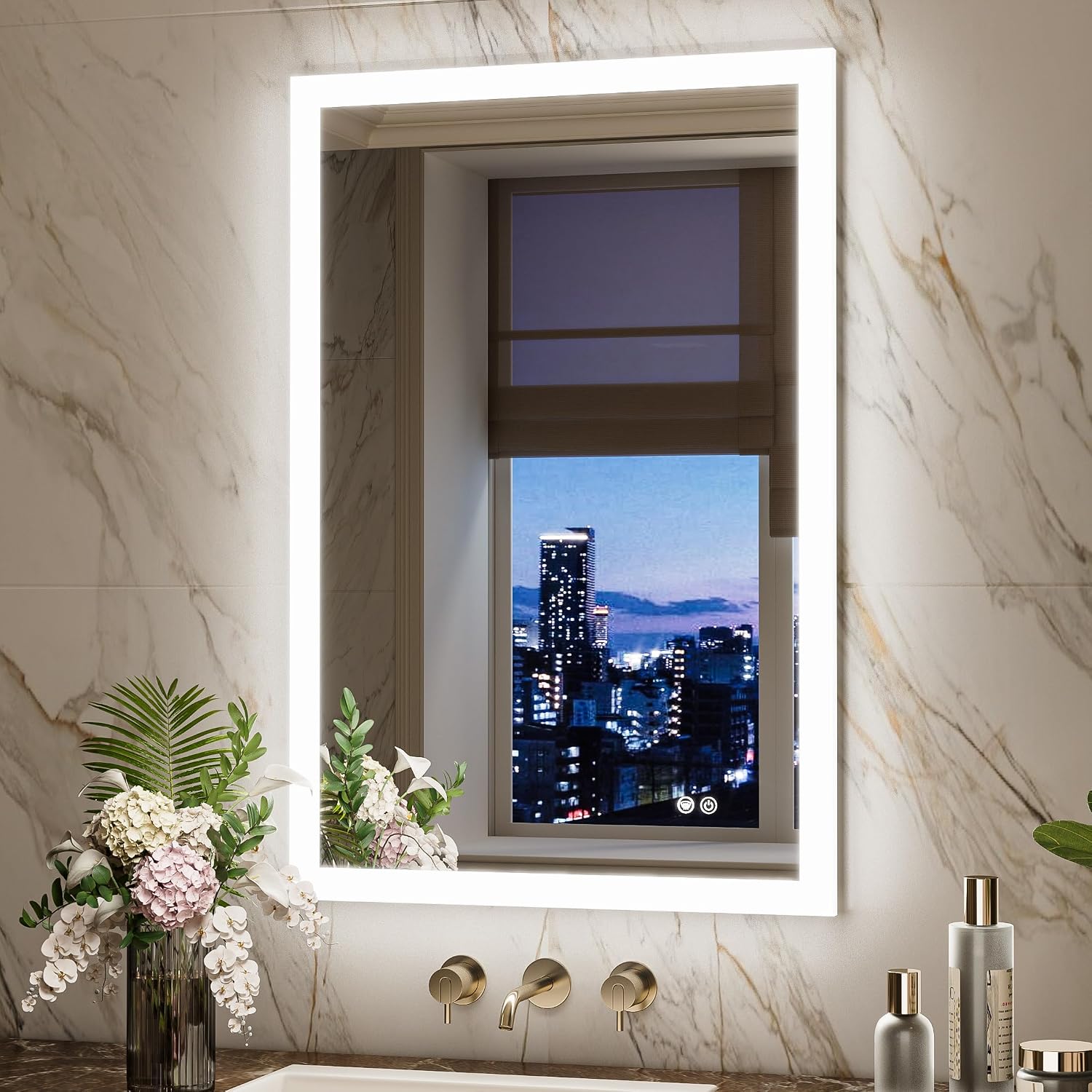 TETOTE LED 24 x 36 Backlit Vanity Mirror Anti Fog Philippines | Ubuy