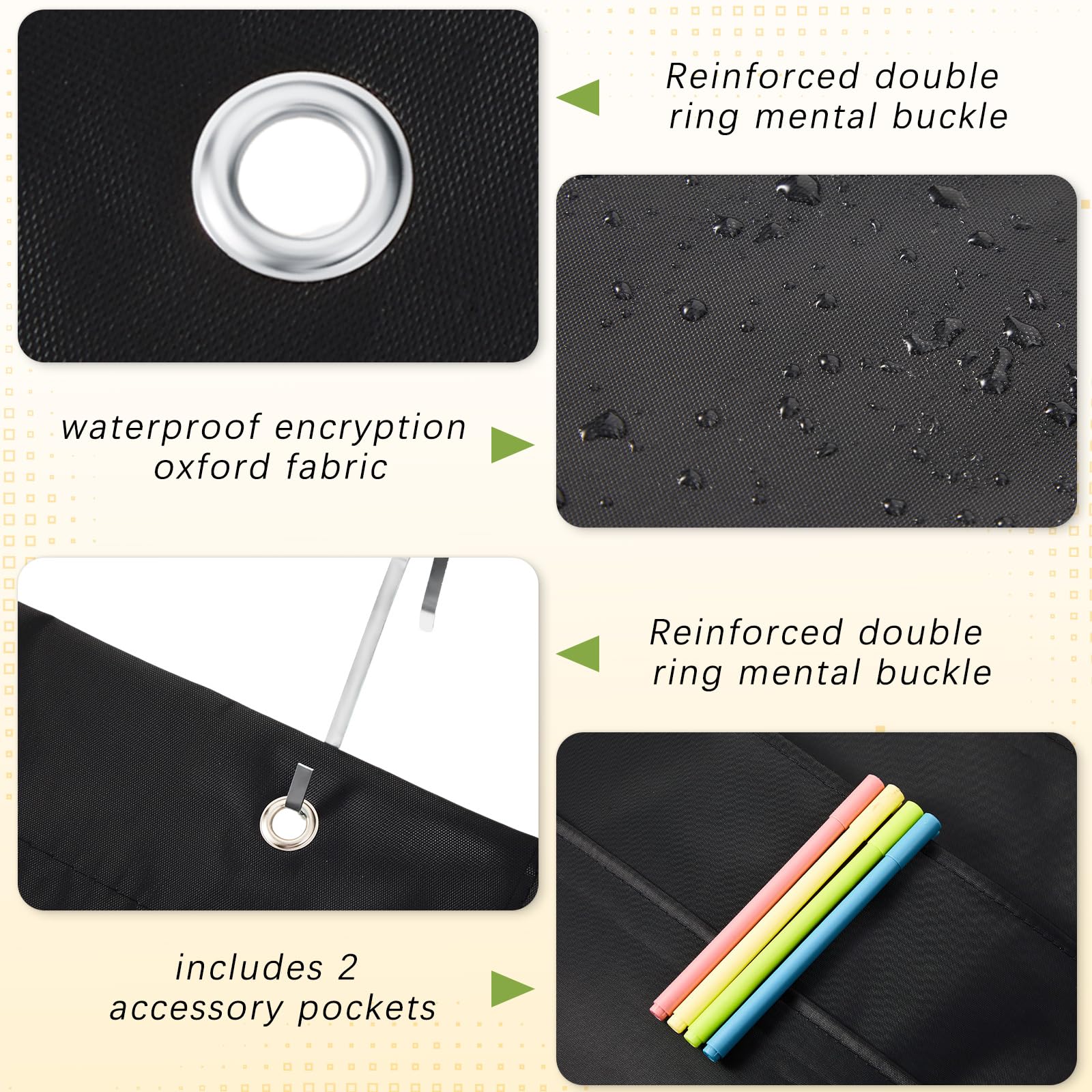 20 Pack Heavy Duty Storage Pocket Chart 10 Pockets Hanging Pocket Chart ...