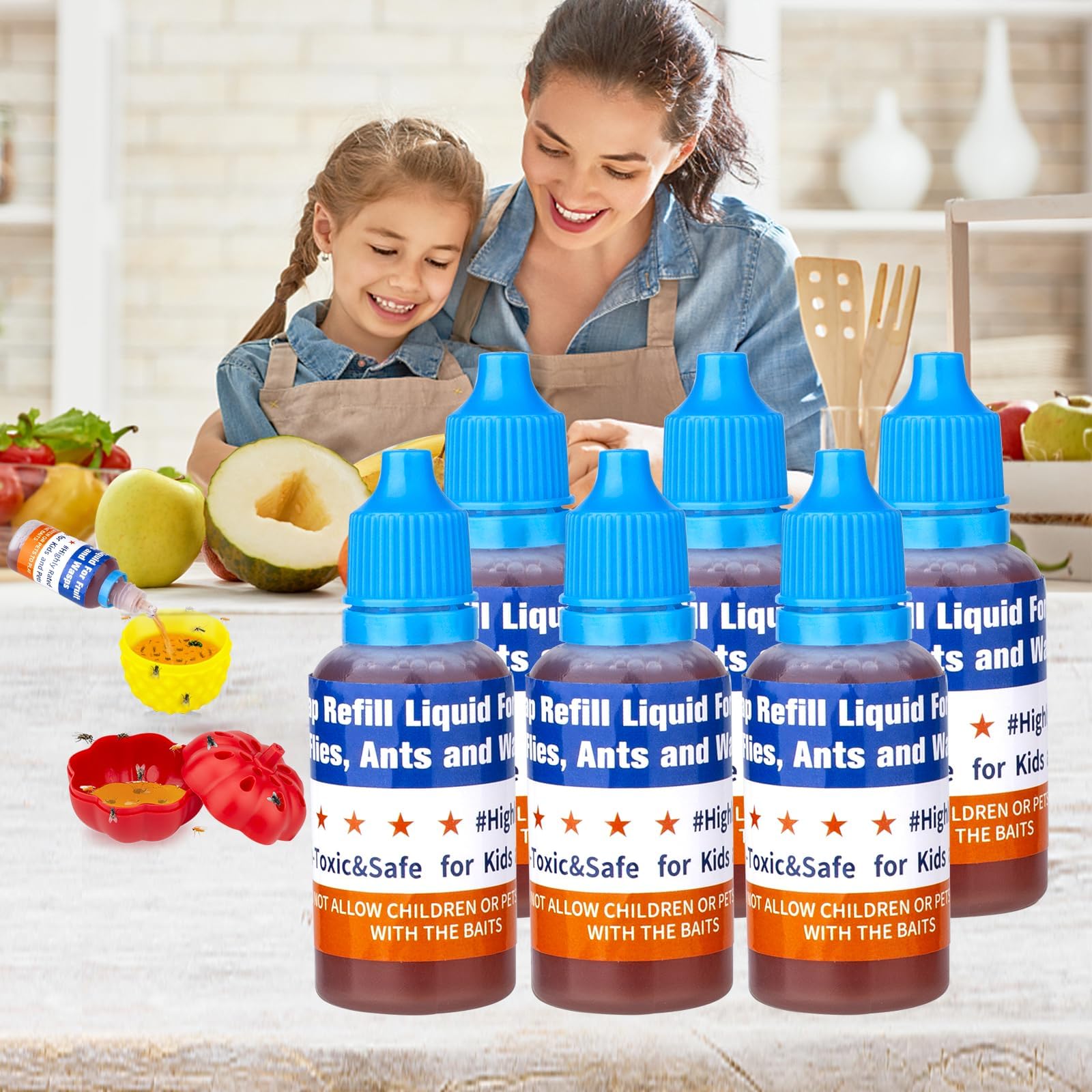 Amazon.com : TERRO T515 Wasp & Fly Trap Plus Fruit Fly – Refill, 1 Pack ...