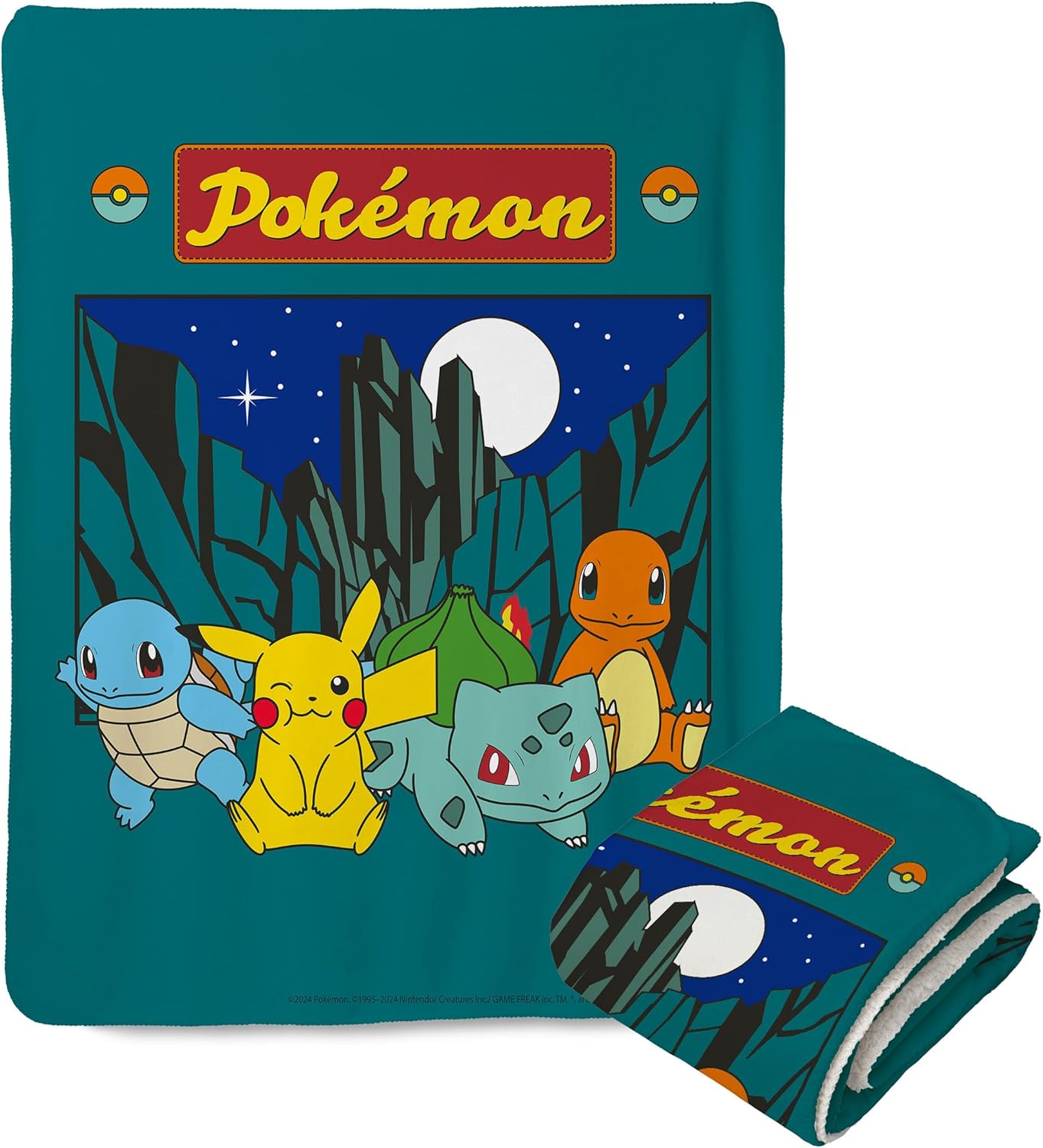 Amazon.com: Northwest Pokemon Mink Sherpa Throw Blanket, 60" x 80 ...