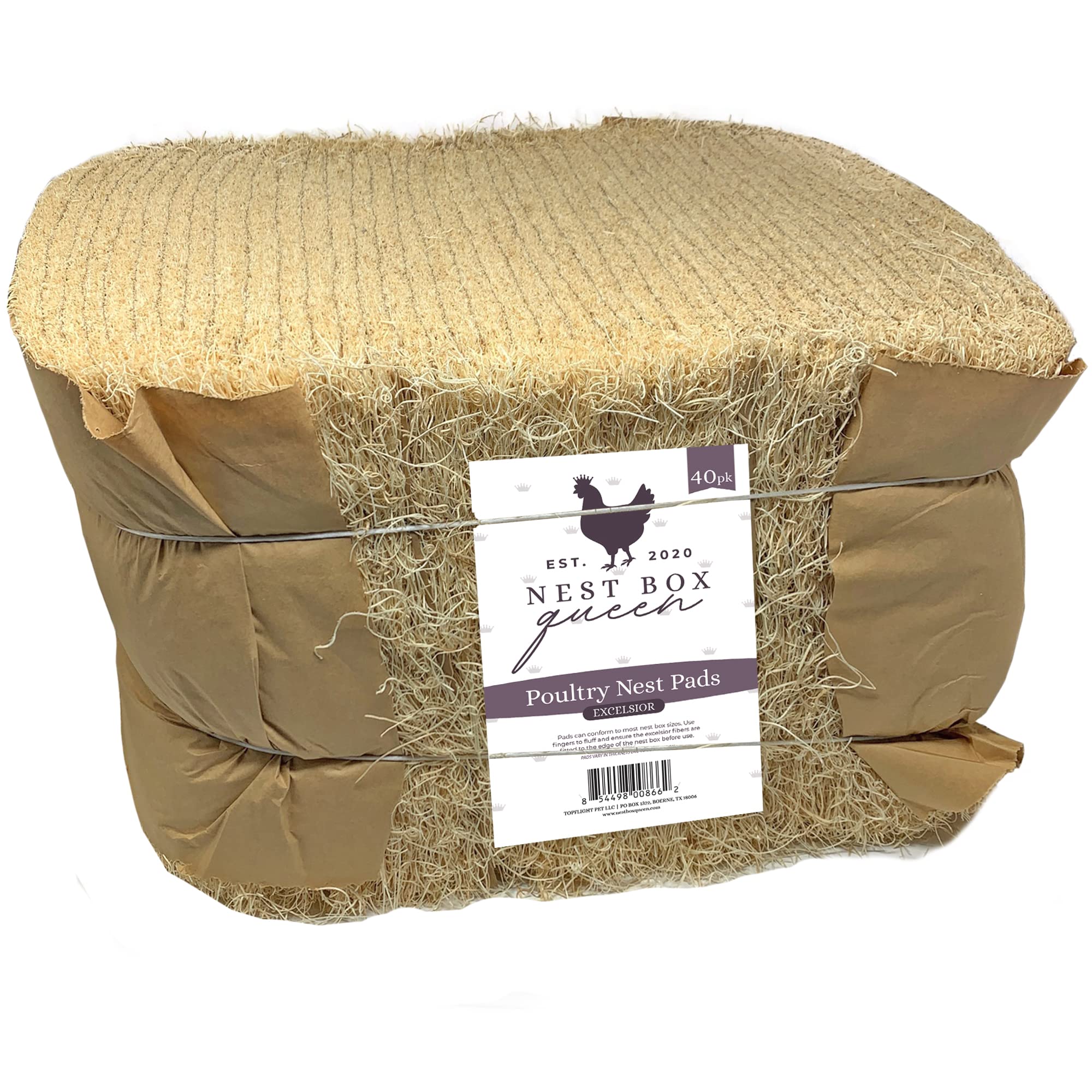 Amazon.com : Nest Box Queen, Excelsior Nest Box Pads for Hens - 13 Inch ...
