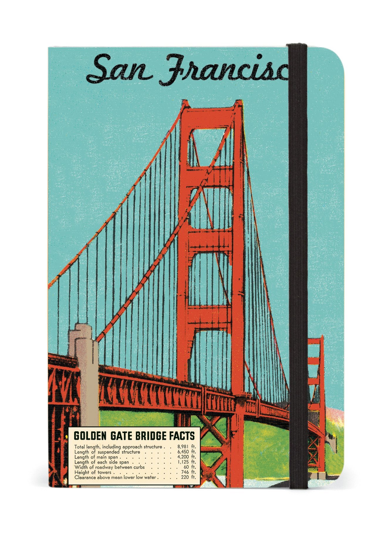 Amazon.com: Cavallini Papers & Co. Notebook San Francisco 256 Pages ...