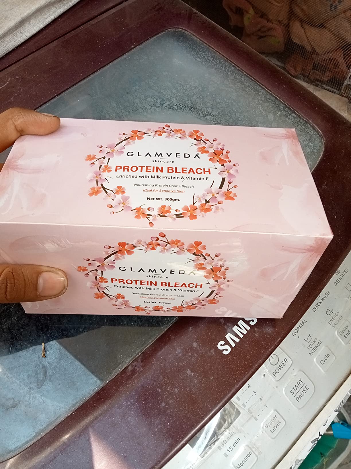 Glamveda Protein Bleach With Vitamin E, Light Pink, 250 g : Amazon.in ...