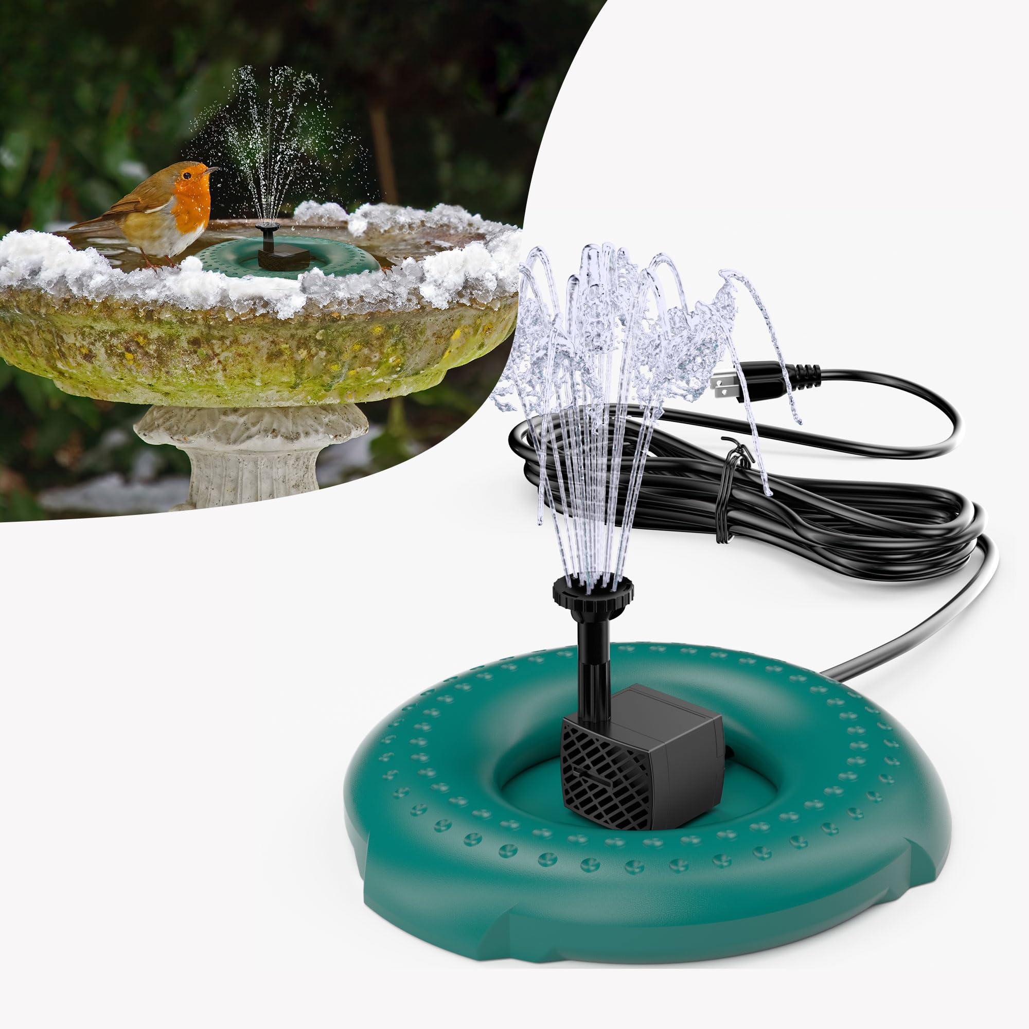 Heated Bird Bath Fountains Solar Powered Bird Baths – Duncraft