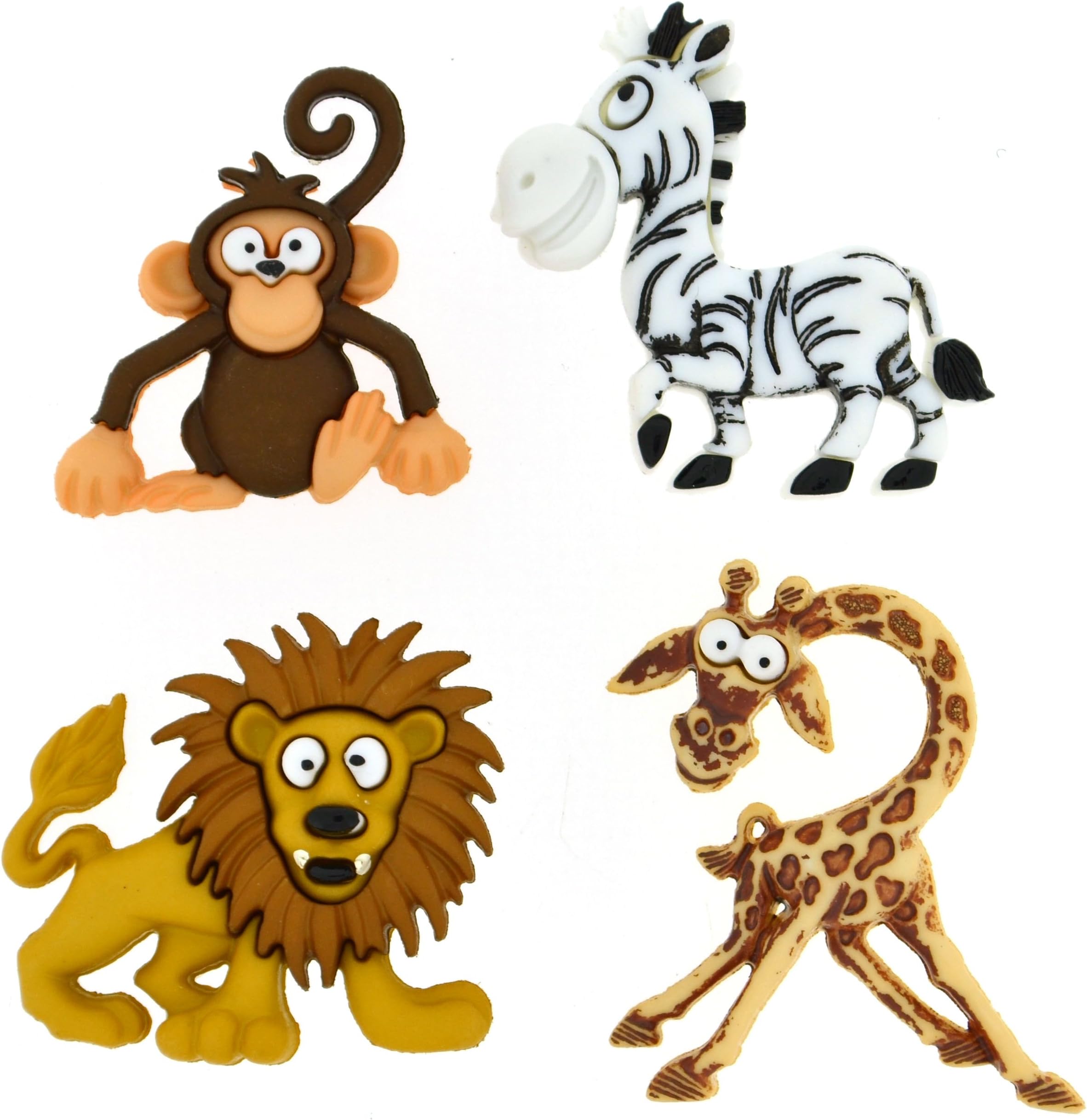 Amazon.com: Fun Express African Safari Animal Mini Buttons - Novelty ...