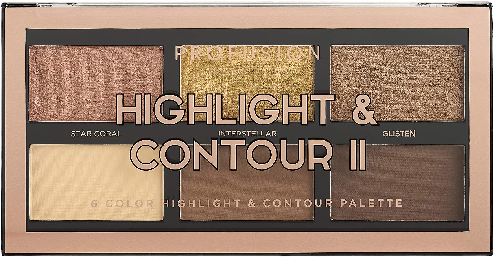 Amazon.com : Profusion Cosmetics Pro Contour Palette - Portable, Thin ...