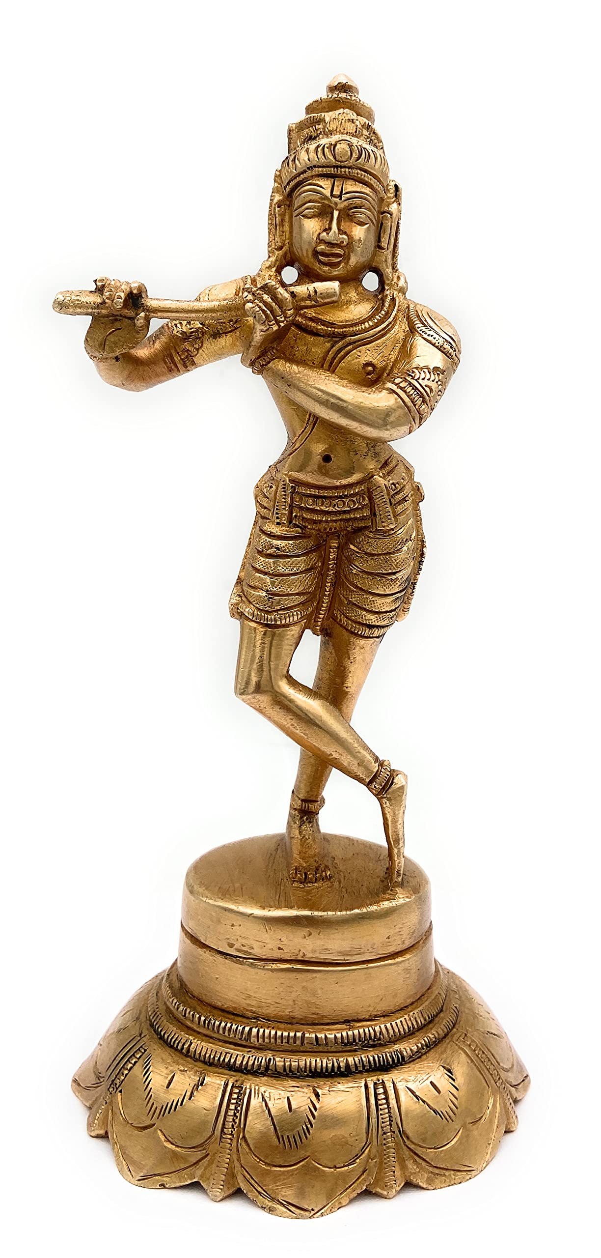 Bhunes Brass Krishna Idols Krishan Bhagwan Murti Idol Lord Krishna ...