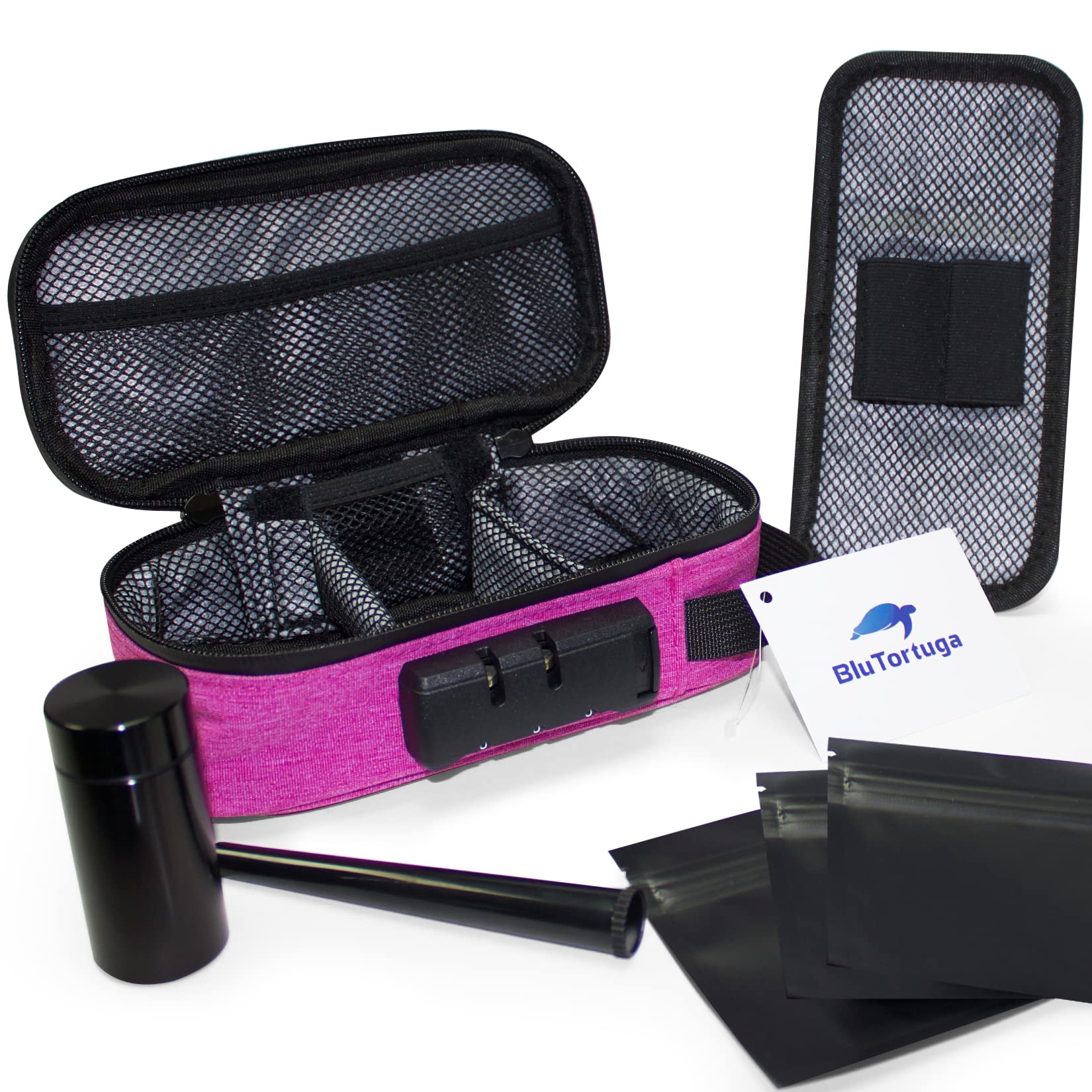 Amazon.com: Blu Tortuga Discrete Smell Proof Odorless Bag With Easy Use ...