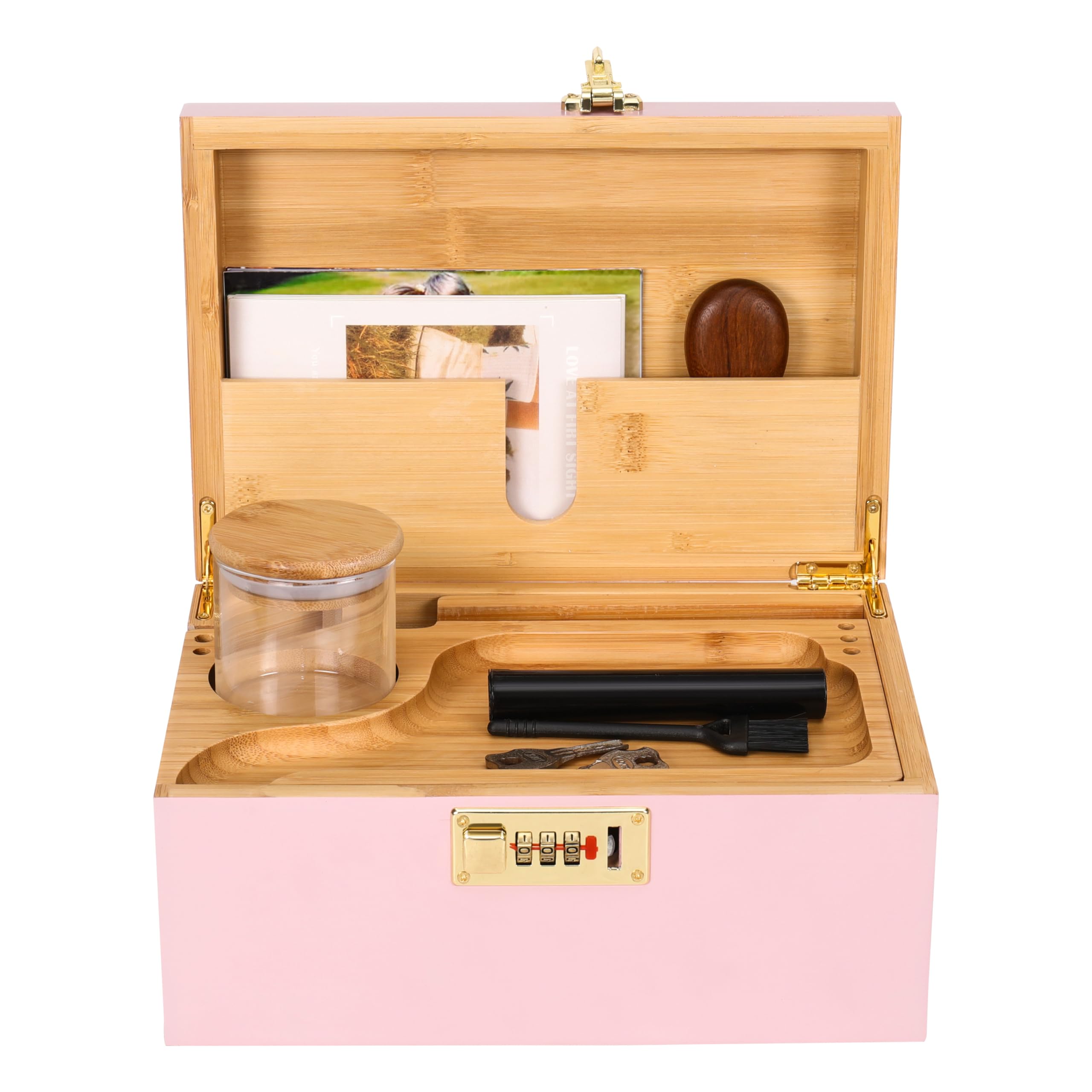 ARTAWEIN Combo Storage Box - Multipurpose Decorative Box with Removable ...