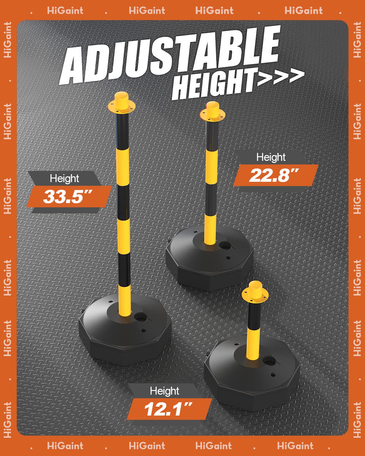 Portable Delineator Post RoadHero 6 Pack Traffic Delineator Post Cones ...