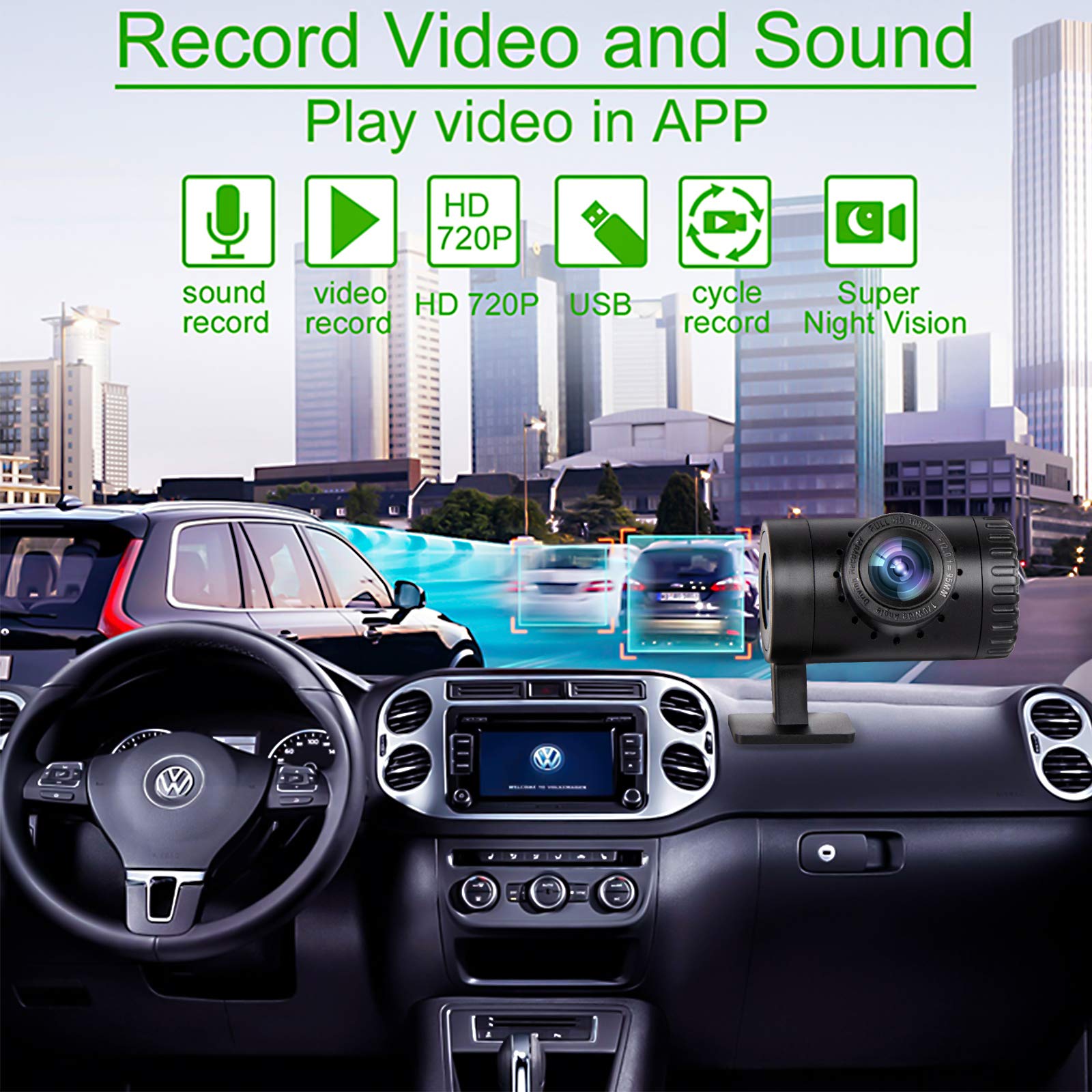 Mini Driving Recorder For Cars Usb Car Camera Backup Camera ...
