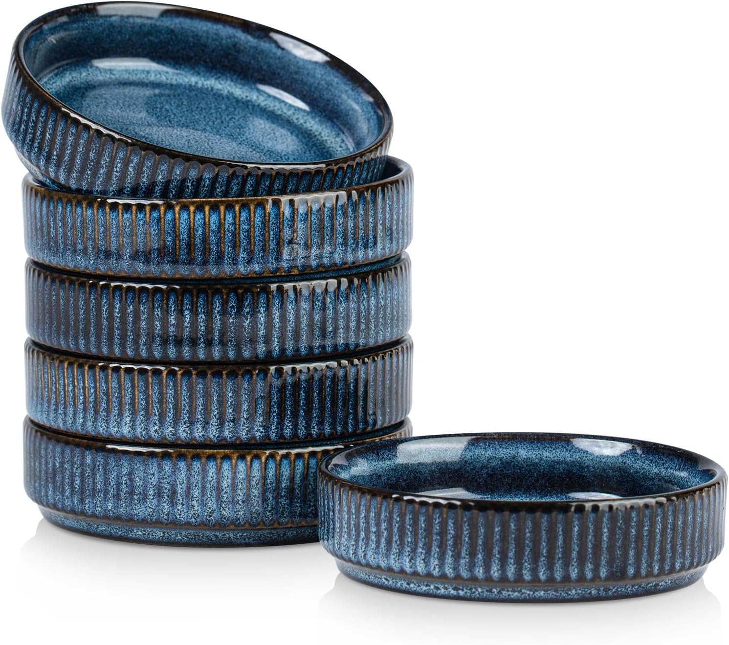 Amazon.com | LERATIO Ceramic Soy Sauce Dishes of 6, Reactive Glaze ...
