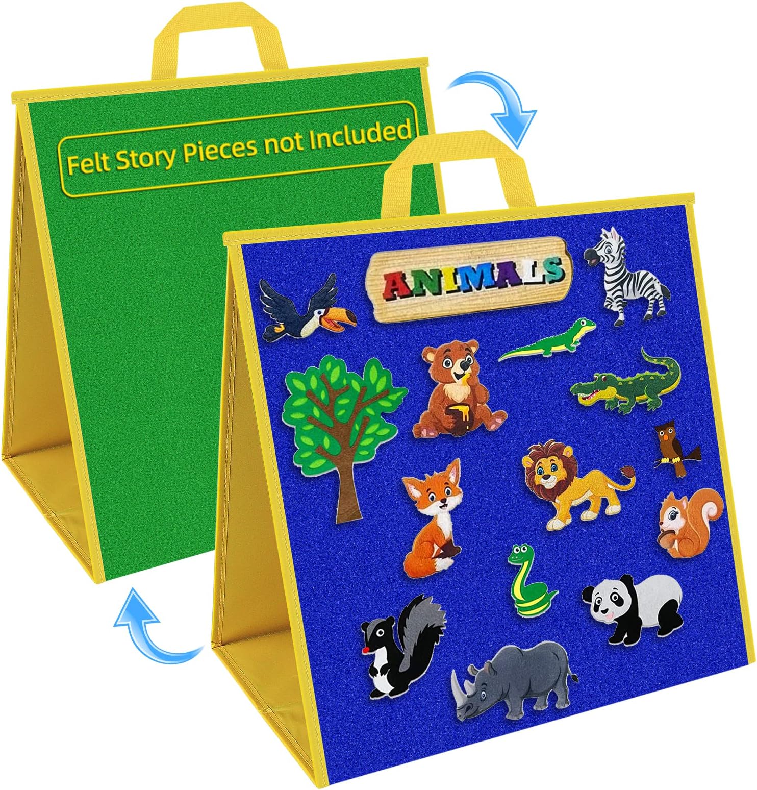 Amazon.com: AKAYOK Foldable Felt Board for Toddlers Flannel Board Stories for Preschool Early ...