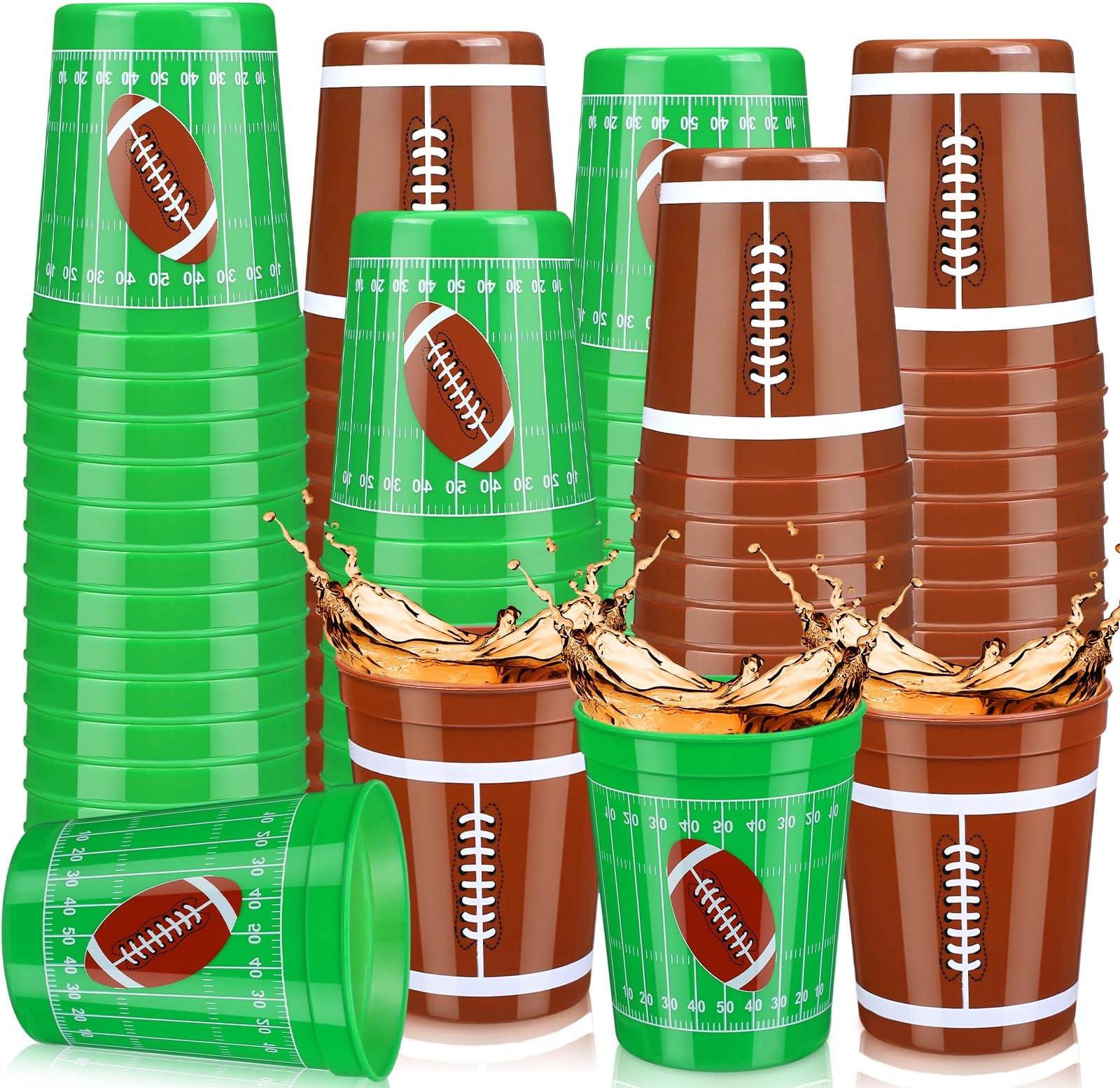 Amazon.com: EPHYO 50 Pack Football Party Decorations Paper Cups, 9oz ...