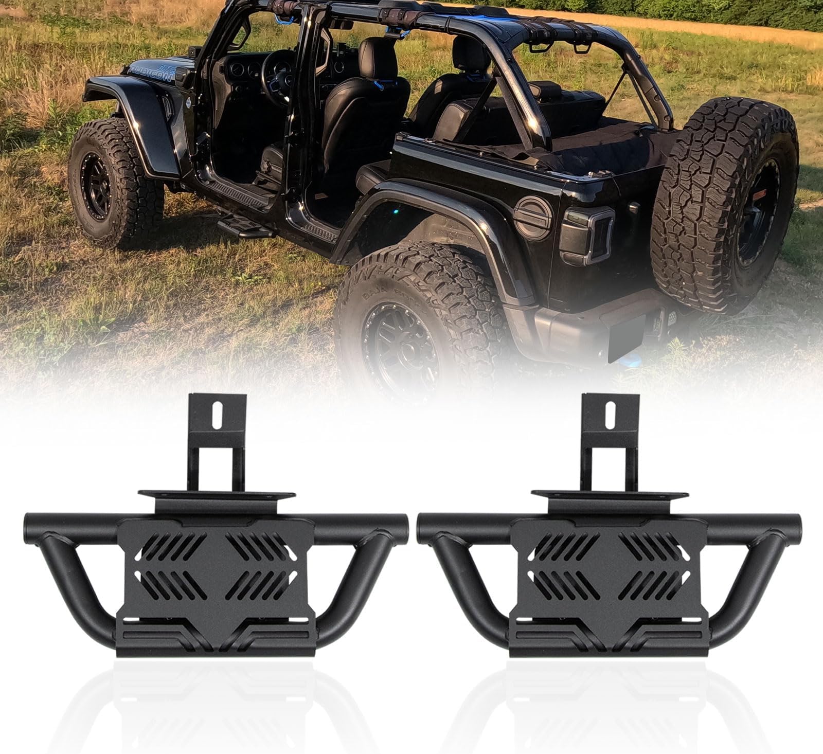 Amazon.com: Trumgeta 2X EZ Side Steps Fit for 2018-2025 Jeep Wrangler ...