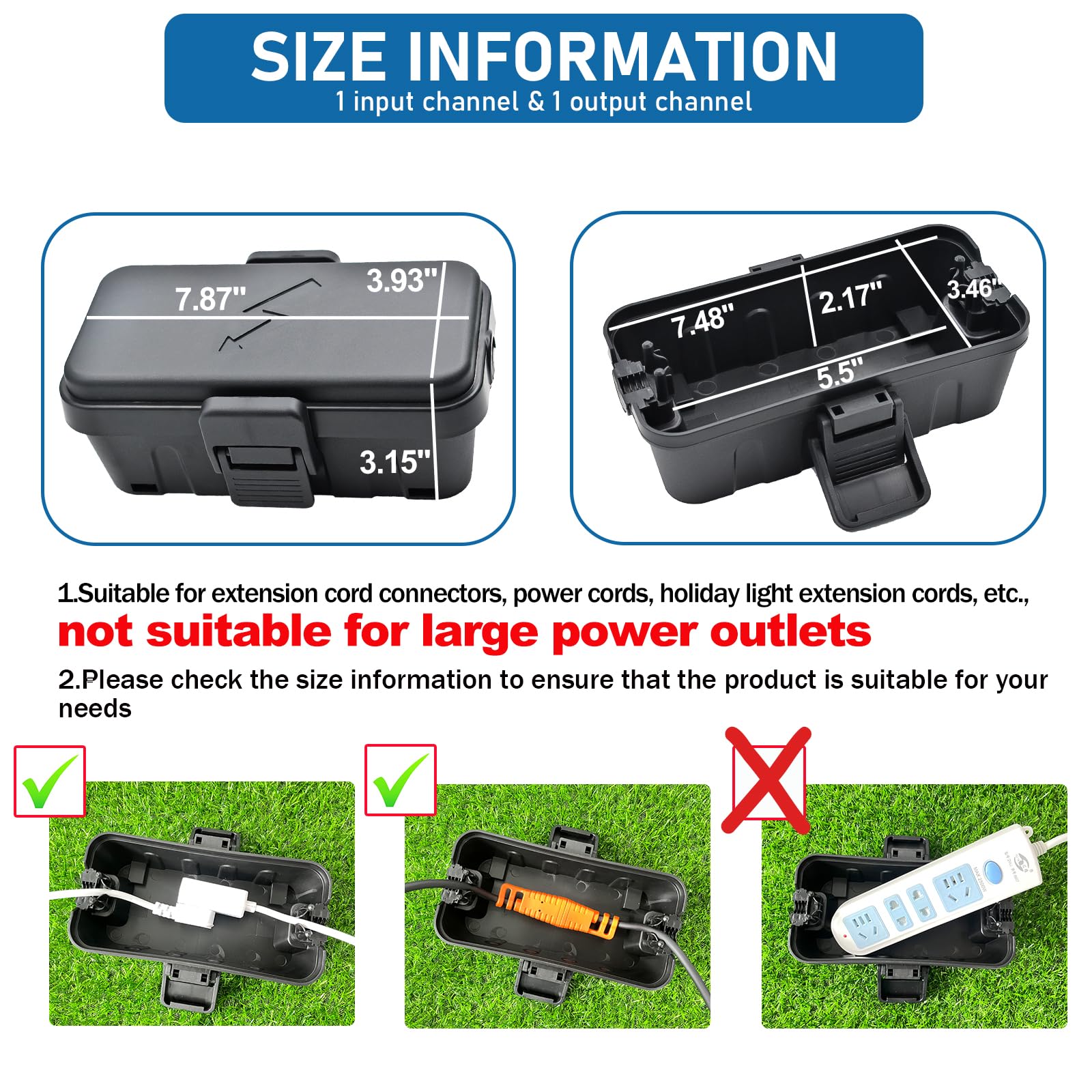 Snapklik.com : 1PCS Weatherproof Electrical Connection Box, Outdoor ...