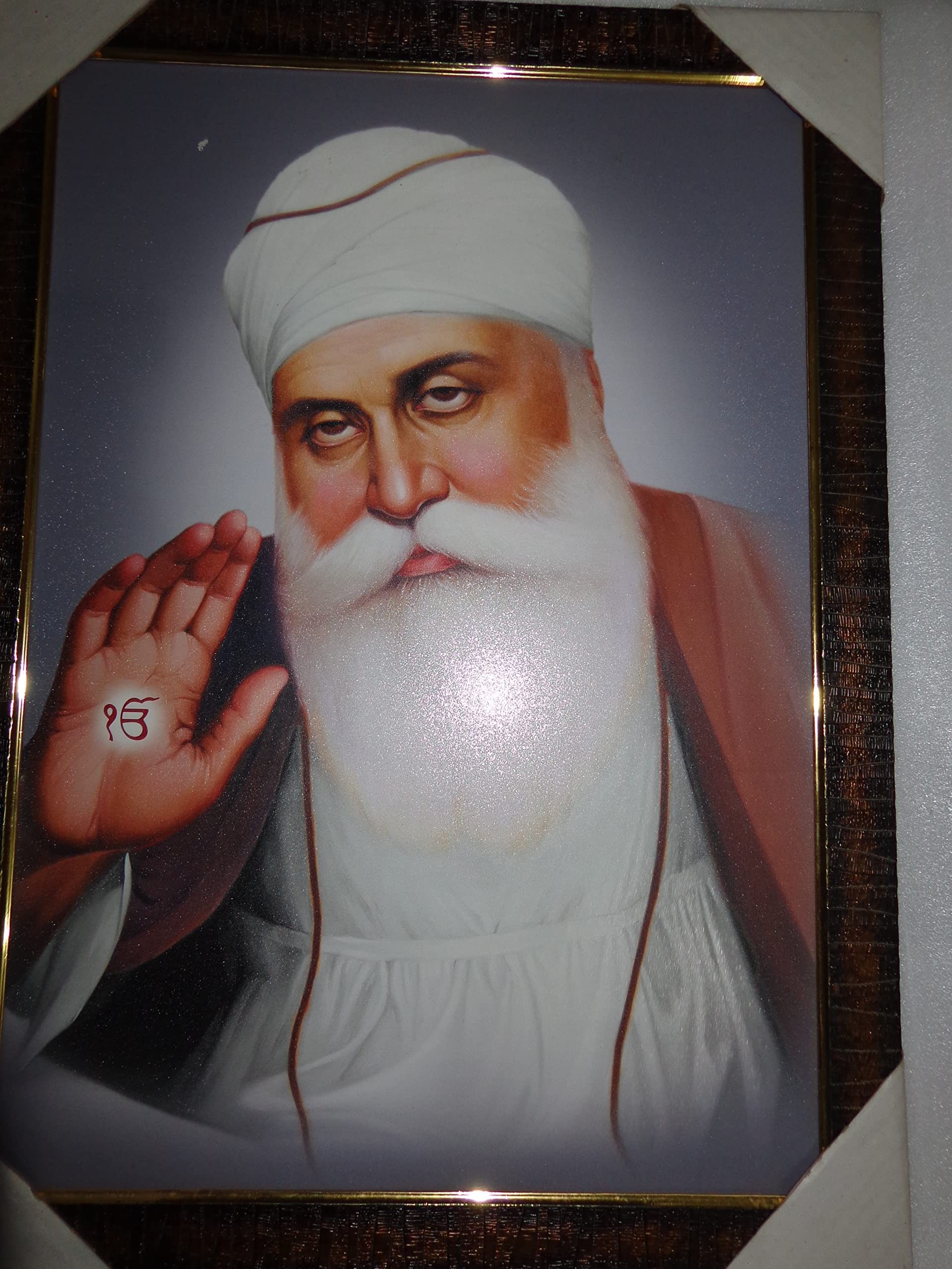 Buy Sikh Guru, Guru Nanak Dev Ji Photo Frame Religious Photo Frame 22 ...
