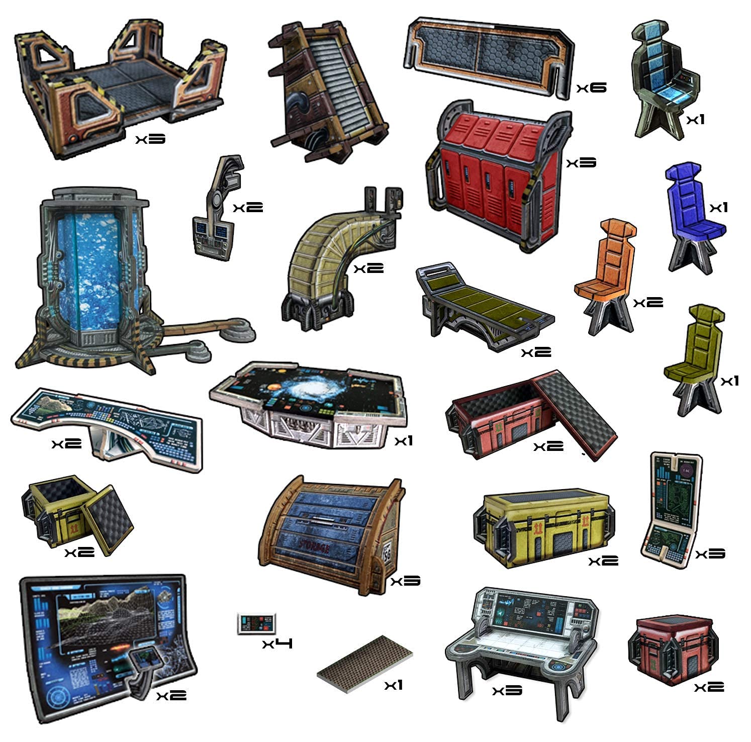 Buy Battle Systems Sci-Fi Terrain - 28mm Modular 3D Space Terrain ...