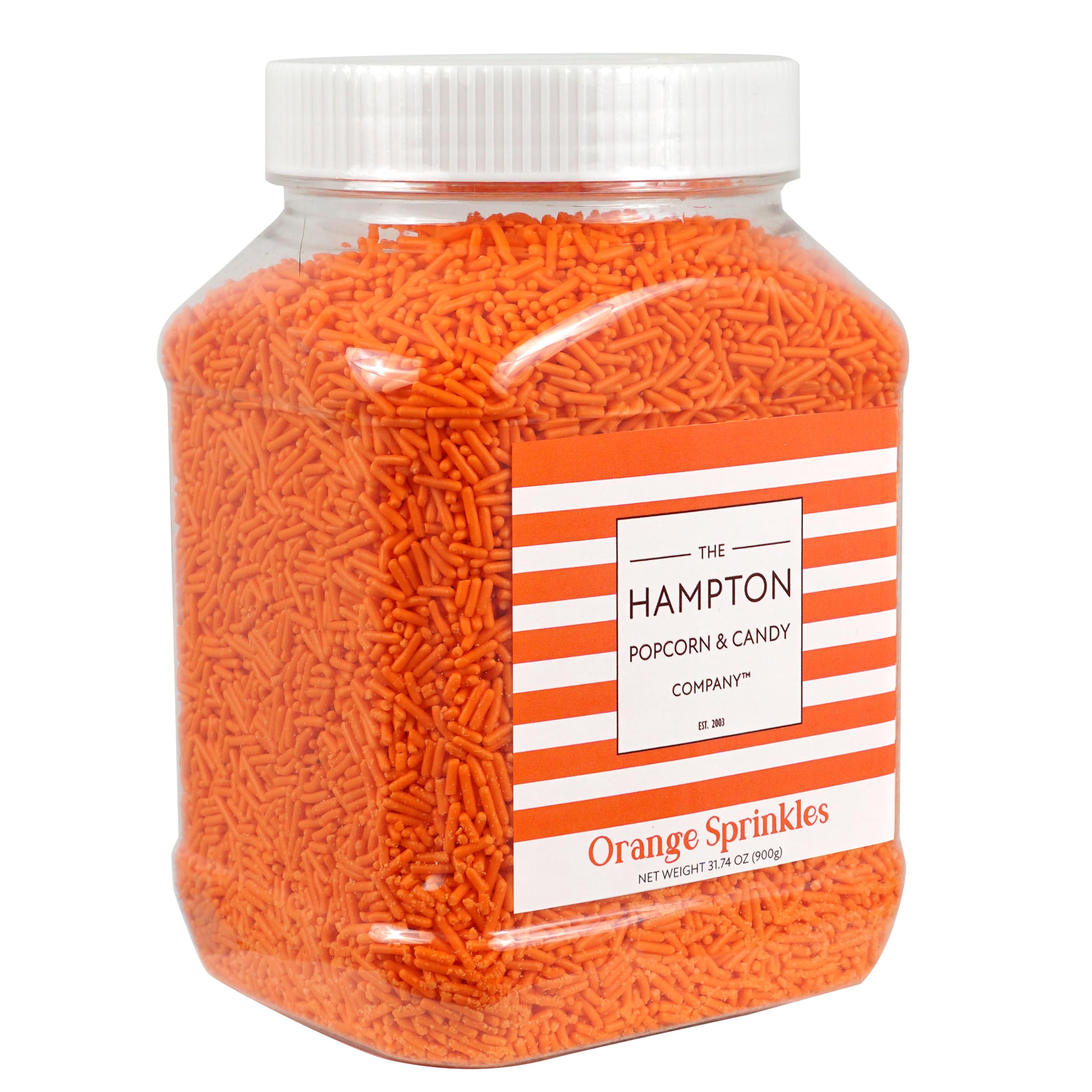Amazon.com: Orange Sprinkles Jimmies 1.98 Pounds Container, Sprinkles ...