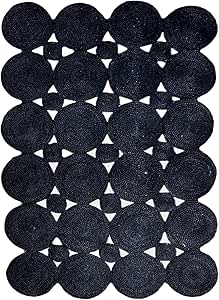 Amazon.com: Braided Scalloped Area Rug, Natural Jute Kilim Rugs - 8x5 ...