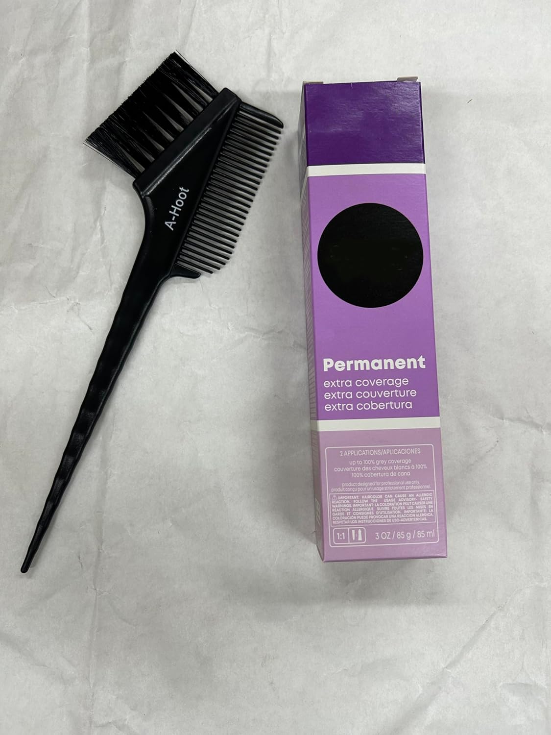 Amazon.com : A-HOOT 3-IN-1 COMB/BRUSH WITH S0-COLOR PERMANENT HAIR ...