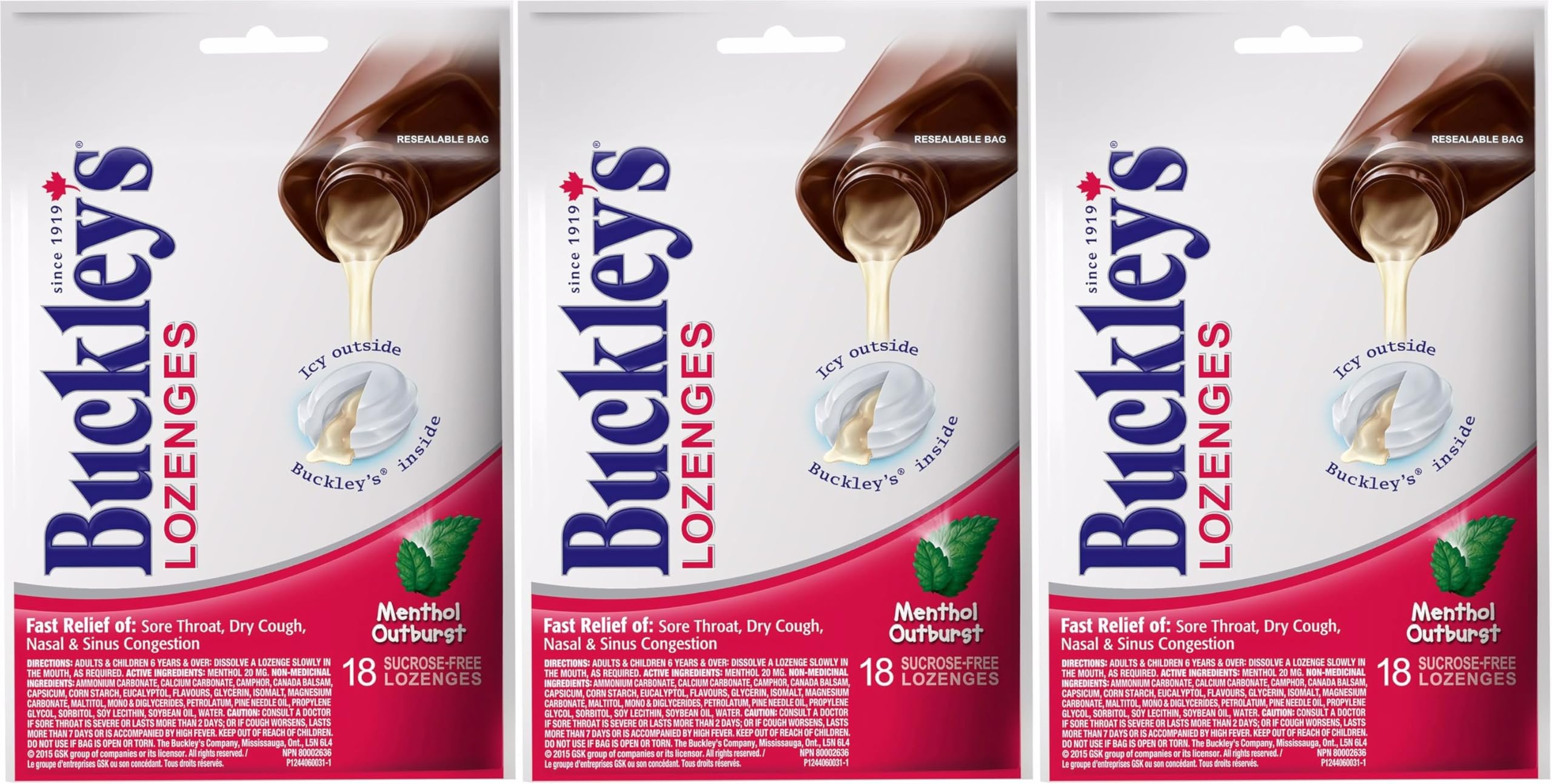 Buy Lozenges for and Congestion , Menthol Outburst, Mint Flavoured ...