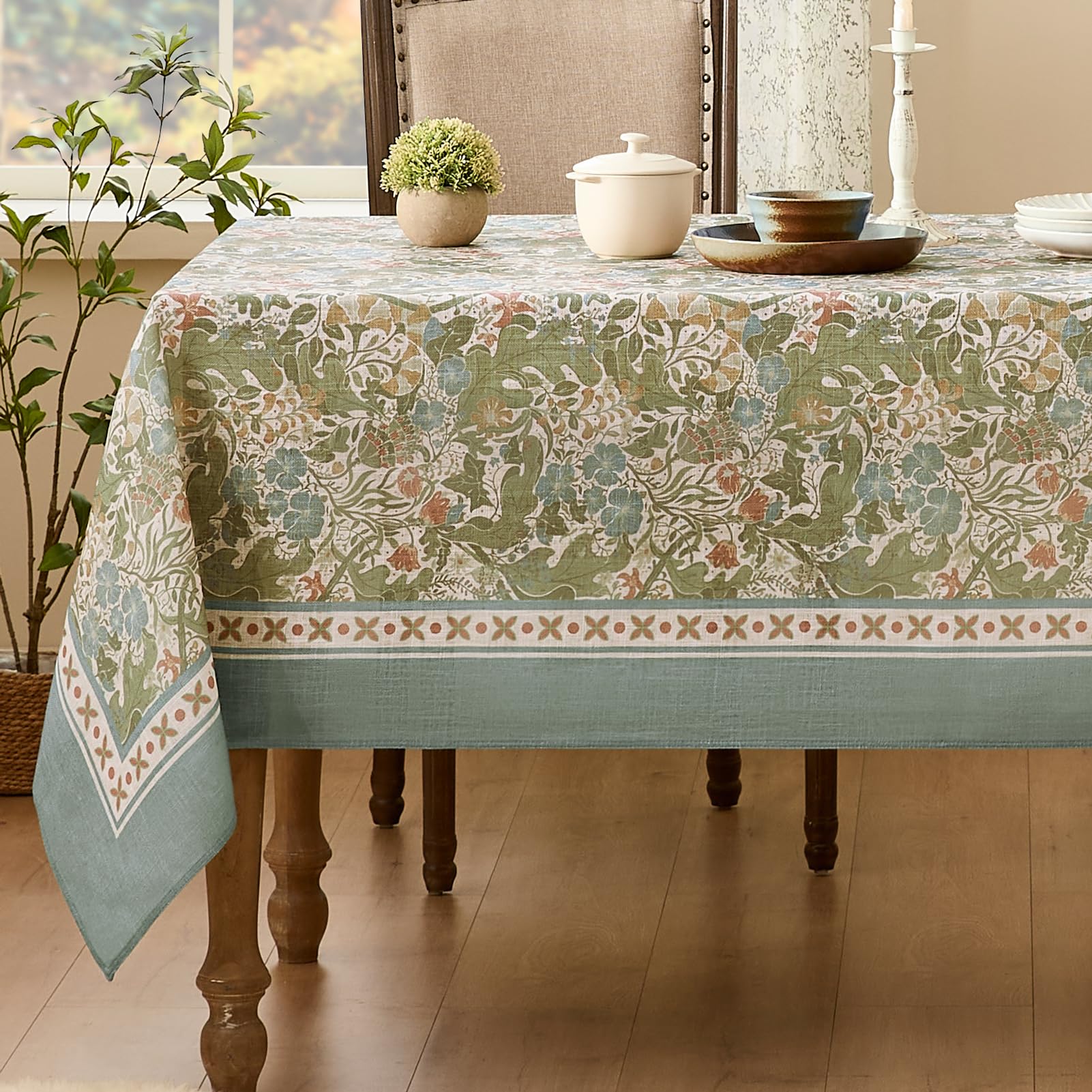 Amazon.com: Softalker Tablecloth Rectangle, Designer Pattern Vintage ...