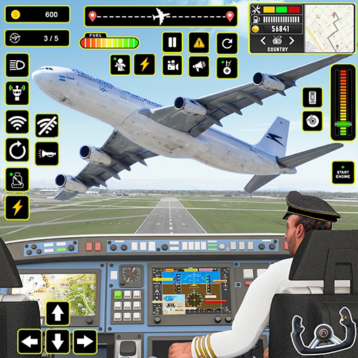 Flight Simulator 2.1 Airplane Games Aeroplan Flying Airplane Sky Racing ...