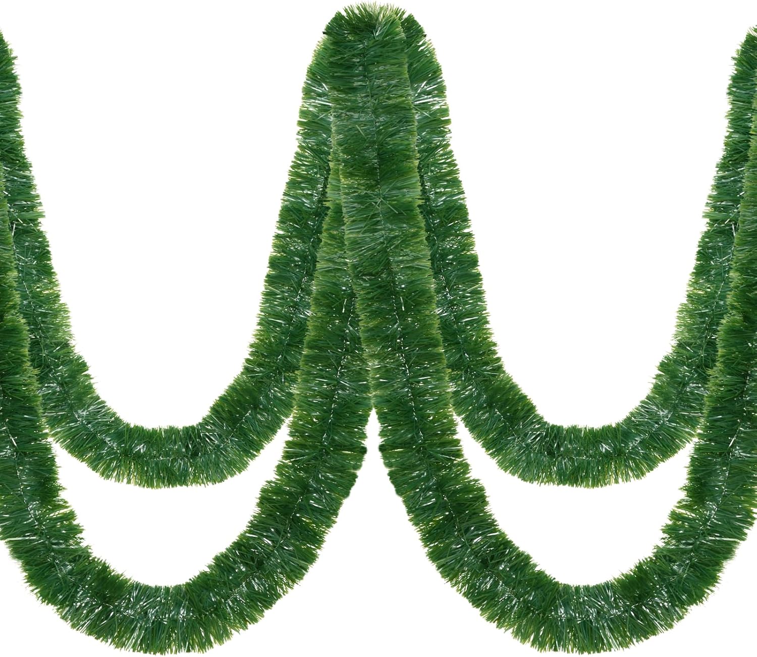 50FT Christmas Garland 2 Pack, Christmas Decor, Green Garland Christmas ...