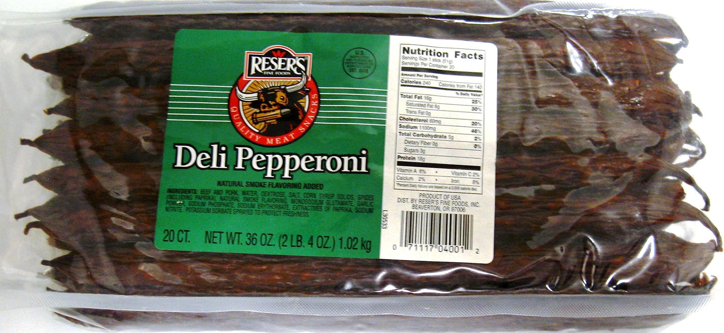 Amazon.com: Smoked Deli Pepperoni 36 oz.Bulk Package : Grocery ...