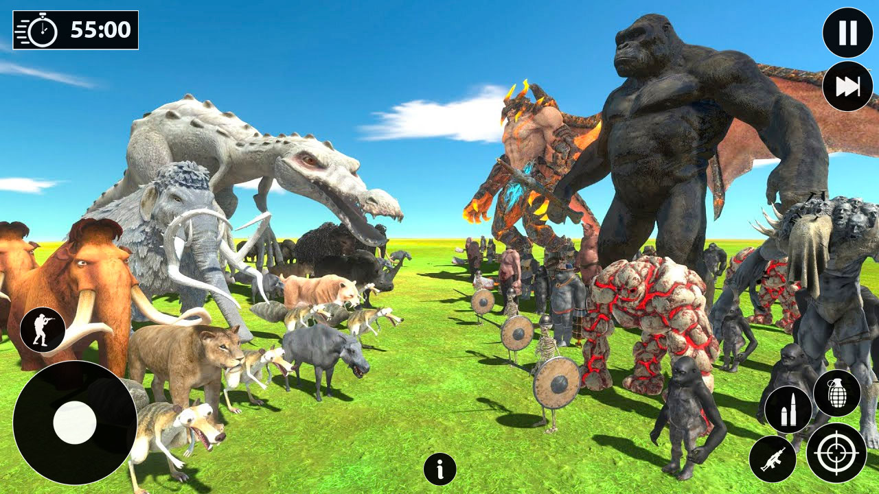 Animals Battle Dino Revolt 3D Simulator Survival Fight Games - App on ...