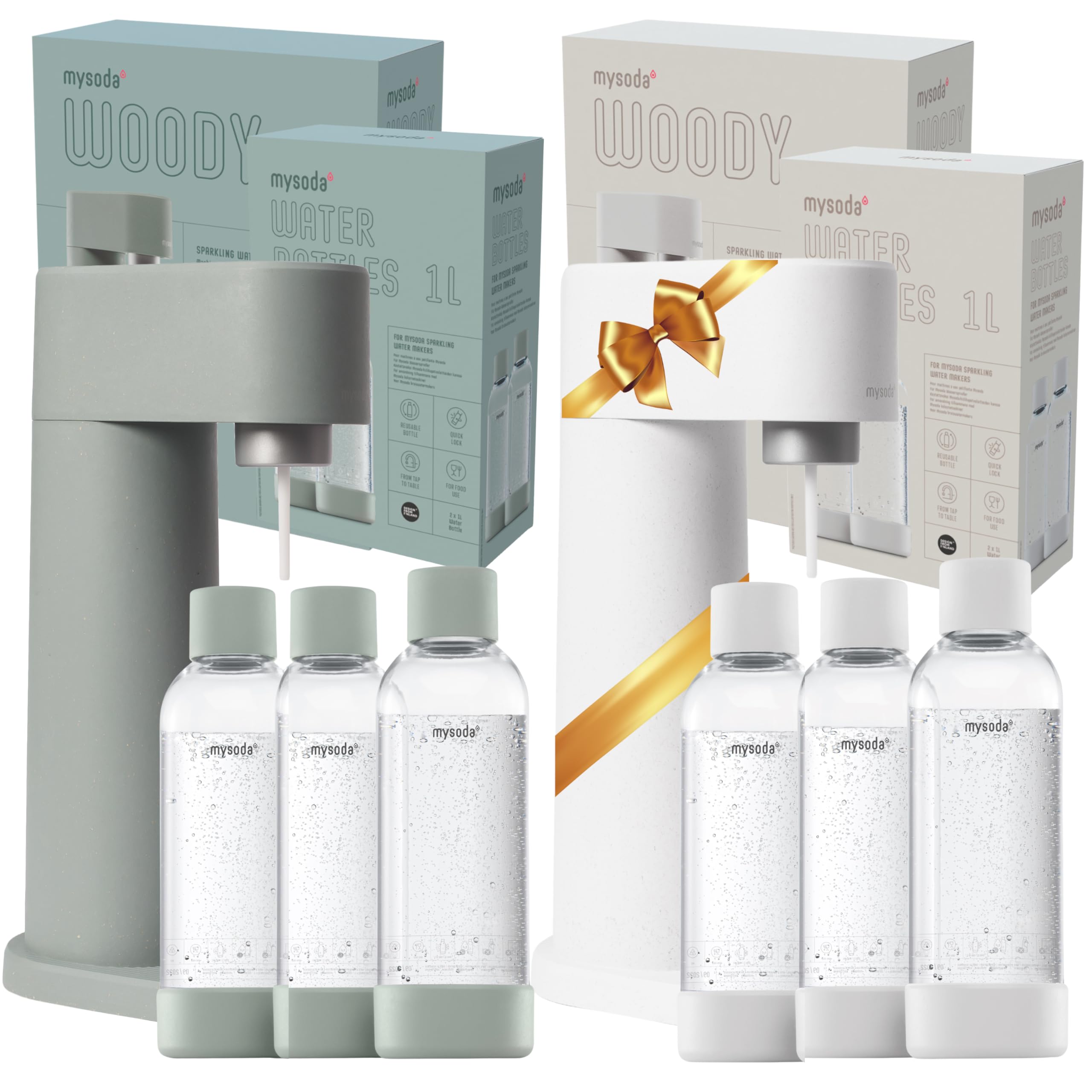 Amazon.com: Mysoda Woody Sparkling Water Maker Christmas Gift Pack ...