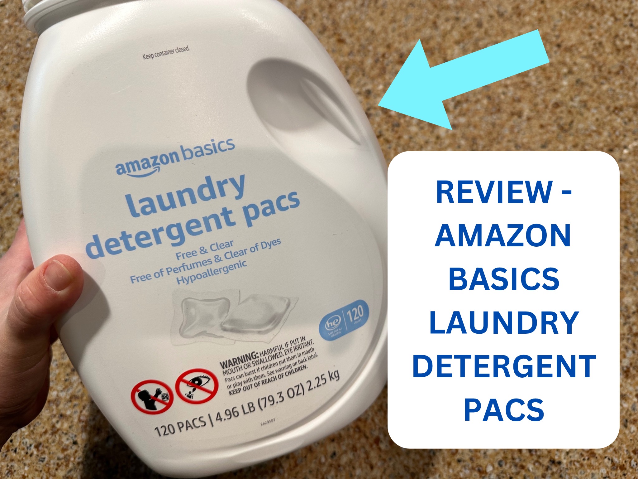Watch Review - Amazon Basics Laundry Detergent Pacs, Free & Clear on ...