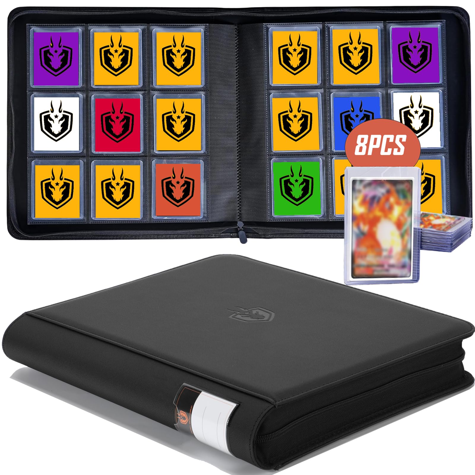 Amazon.com: Top 3”x4” Rigid Card Loaders Binder 252 Cards in | 8 ...