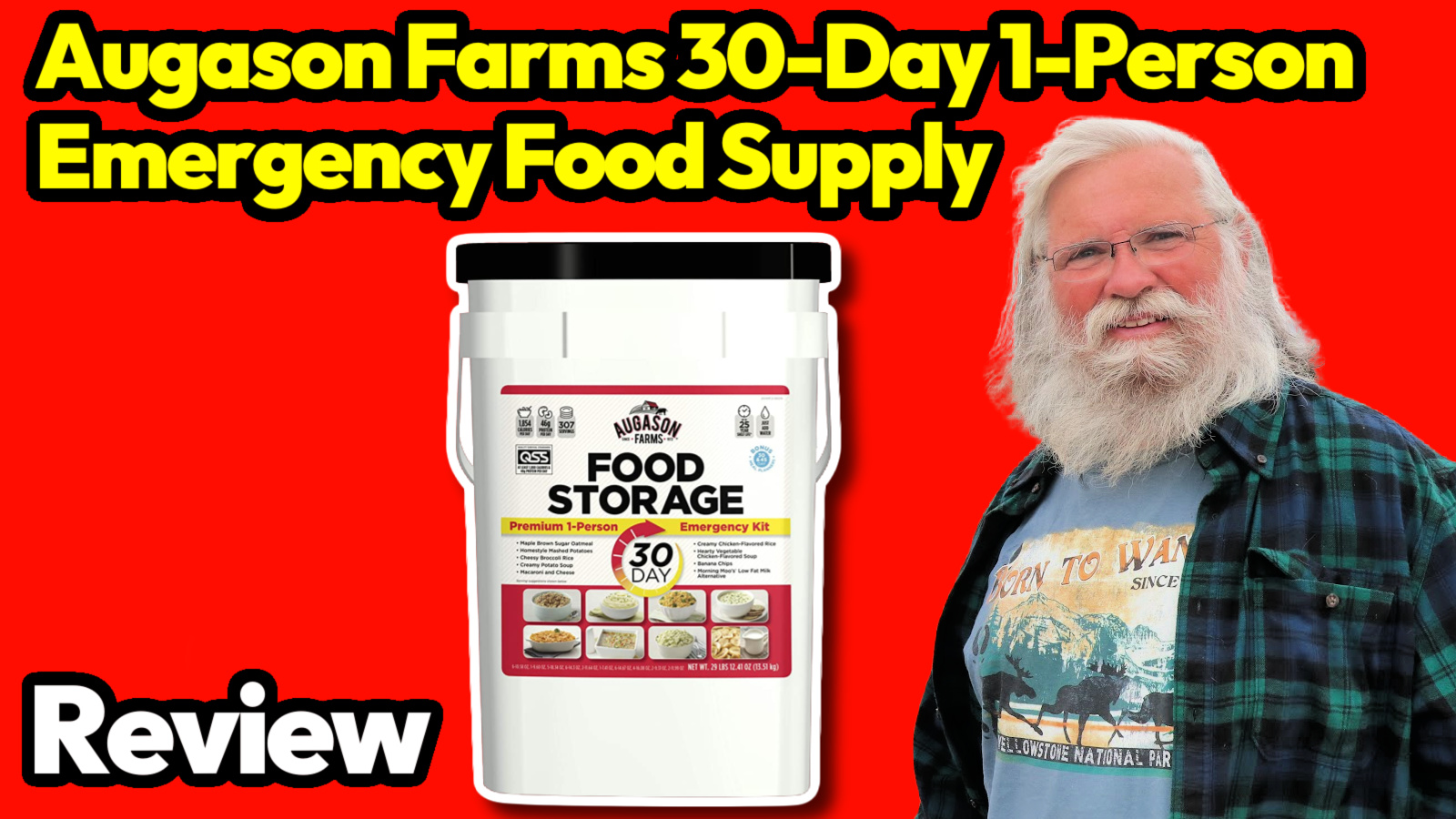 Watch Augason Farms 30-Day 1-Person Emergency Food Supply Review on ...