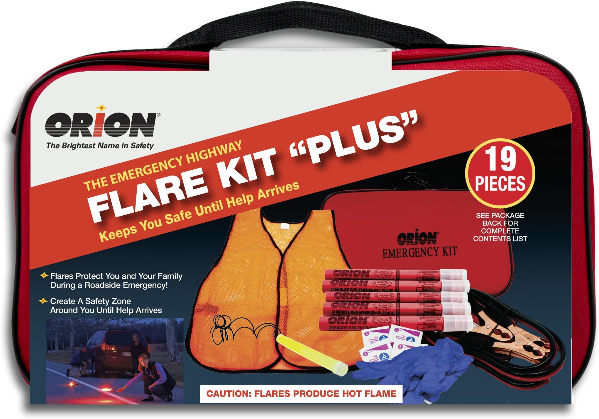 Amazon.com: ORION Safety Products 8905 Flare Kit Plus Emergency Kit ...