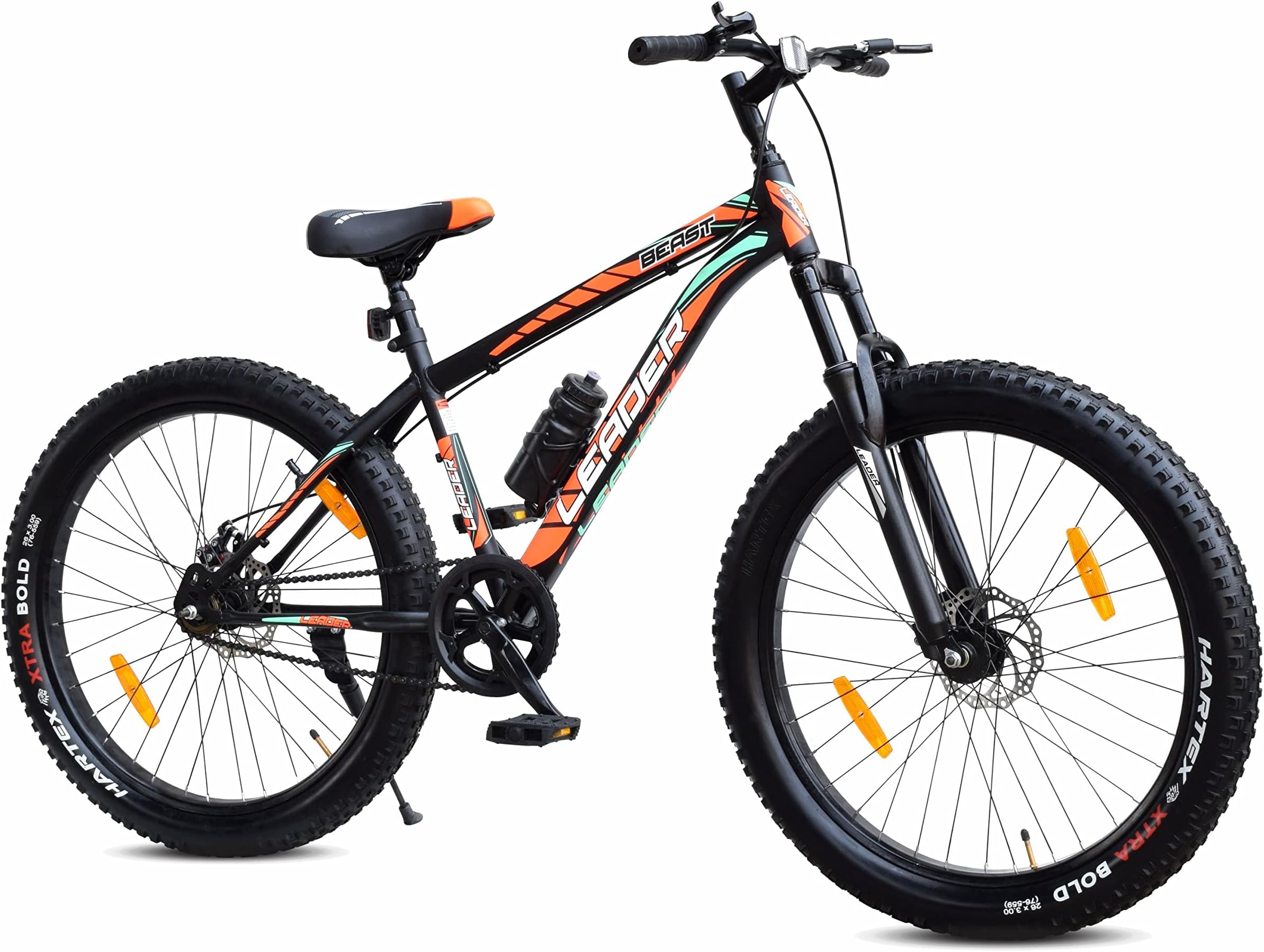 Leader Beast 26 x 300 Fat Bike/Cycle with Front Suspension & Dual Disc ...