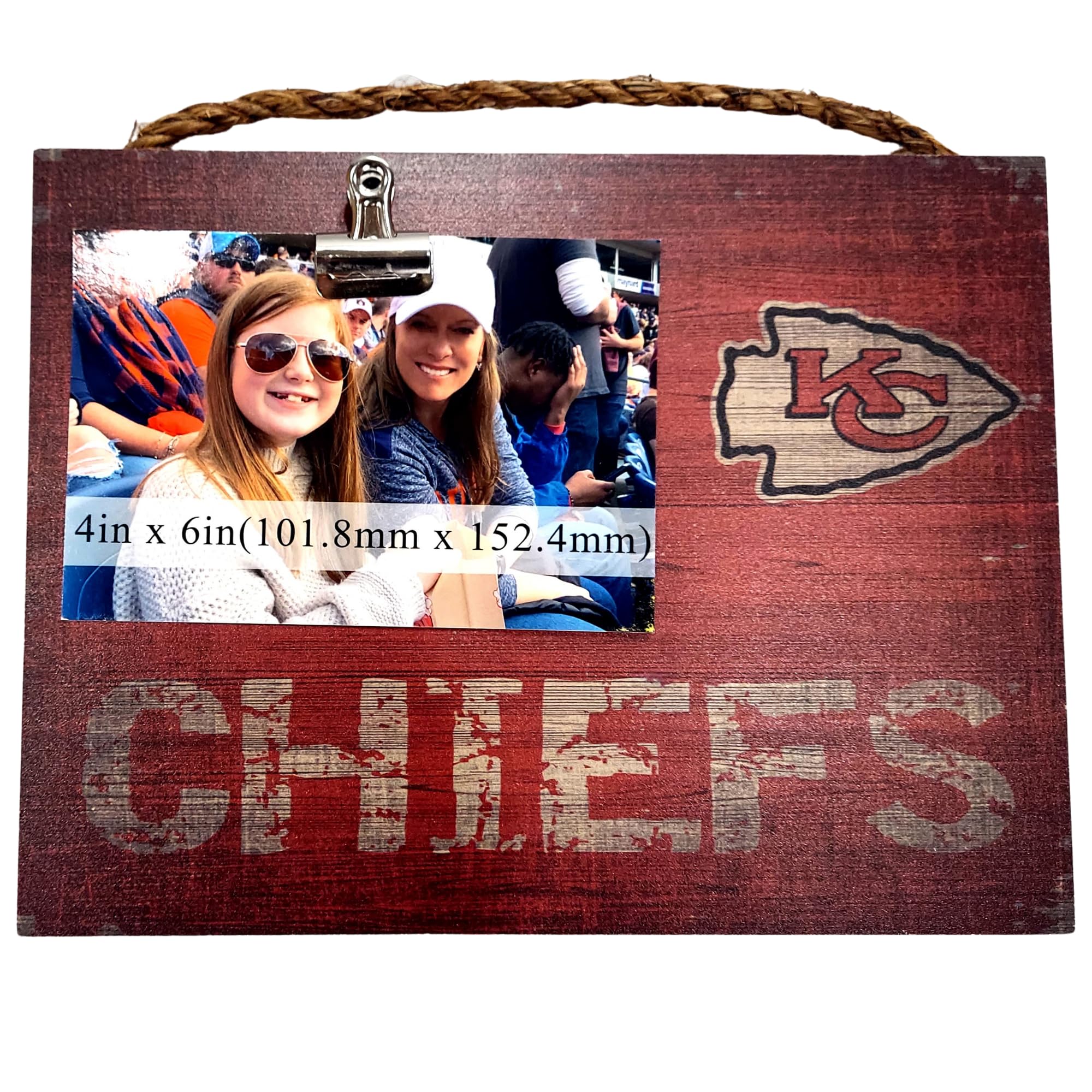 Amazon.com: Fan Creations Kansas City Chiefs NFL Wooden Photo Holder ...