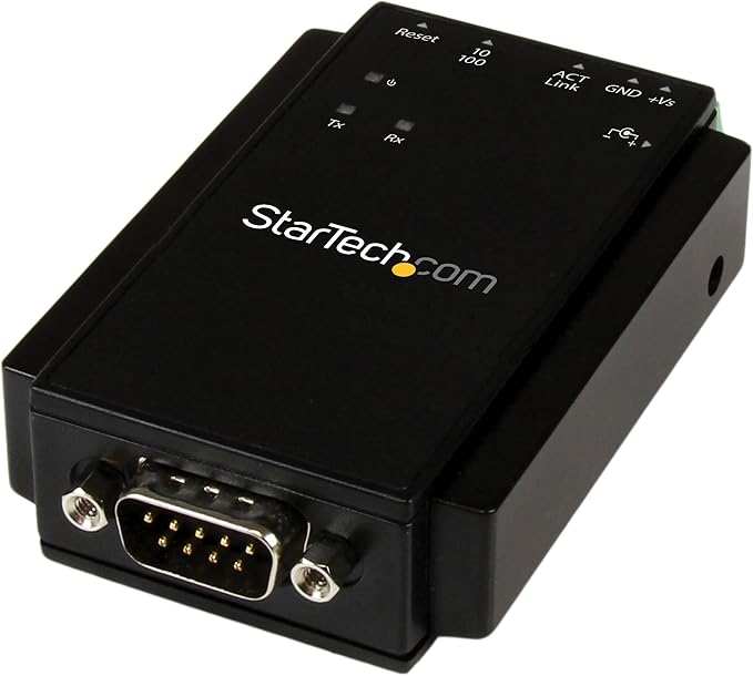 Amazon | StarTech.com 1ポートRS232C - TCP/IP変換デバイスサーバー シリアル - LANイーサネット変換アダプタ DINレールブラケット付属 ...