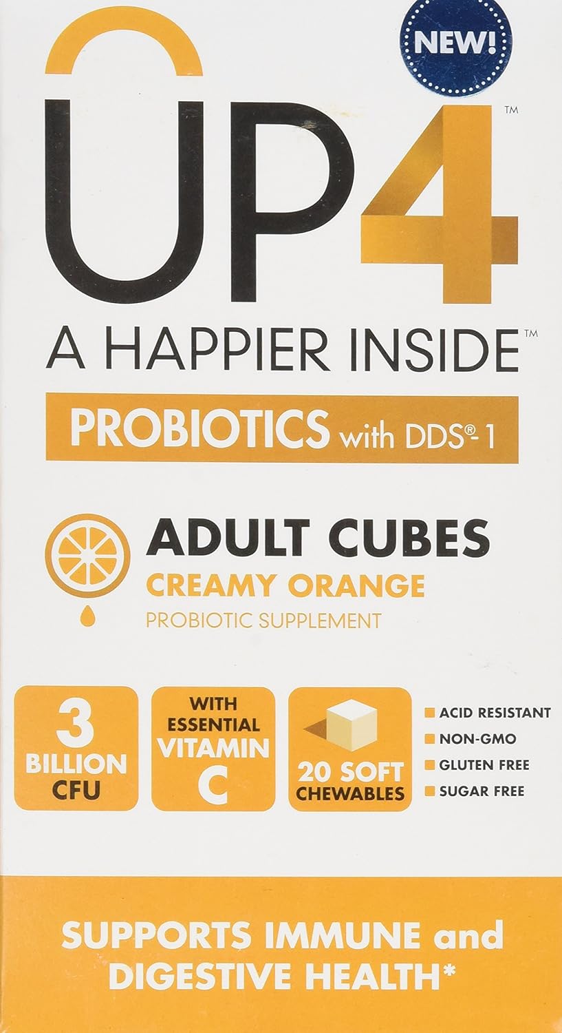 Amazon.com: UP4 Probiotics DDS1 Adult Cubes Orange 3 Billion CFU ...