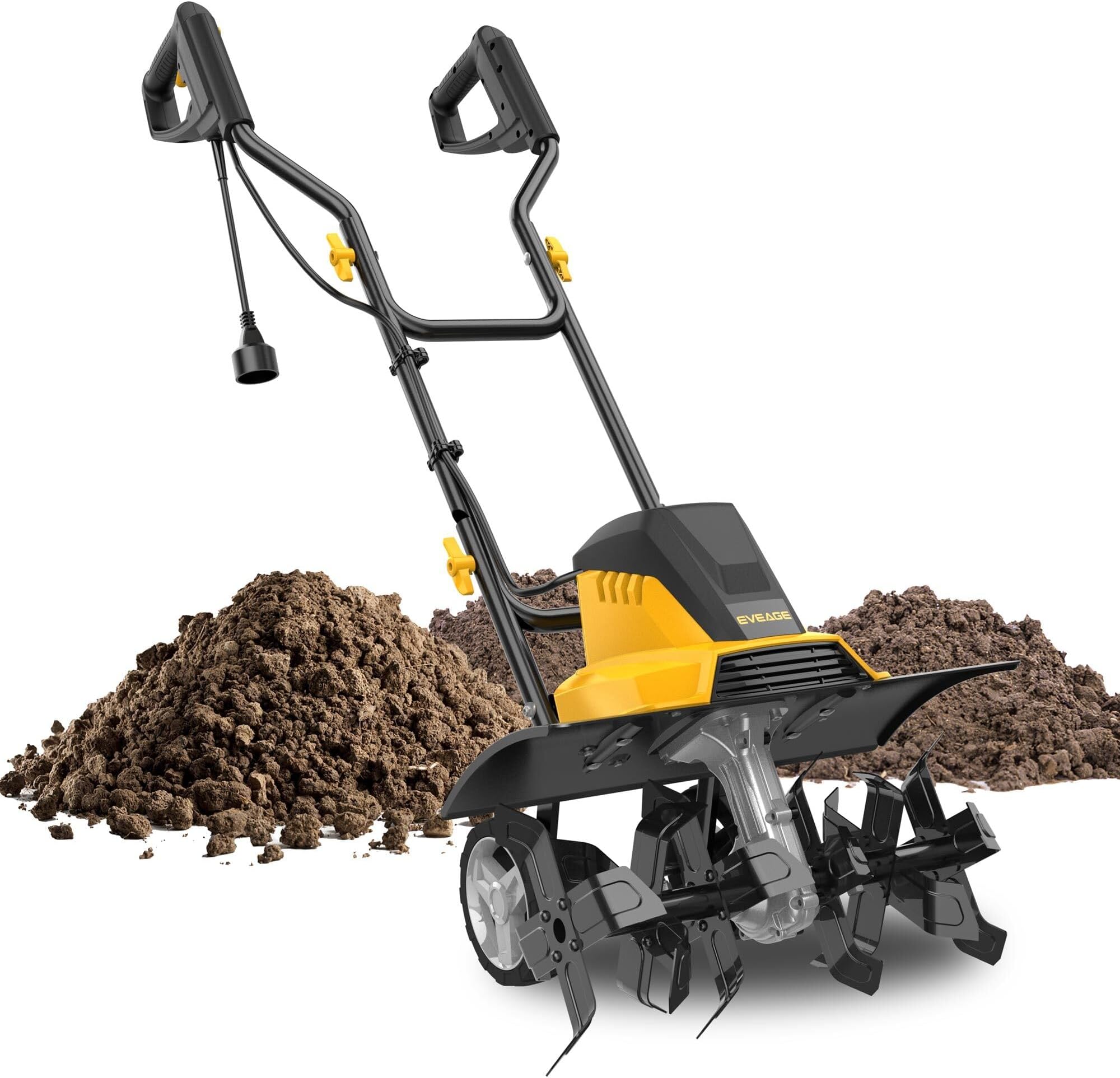 Amazon.com : EVEAGE 18-Inch 13.5AMP Rototiller for Garden Corded ...