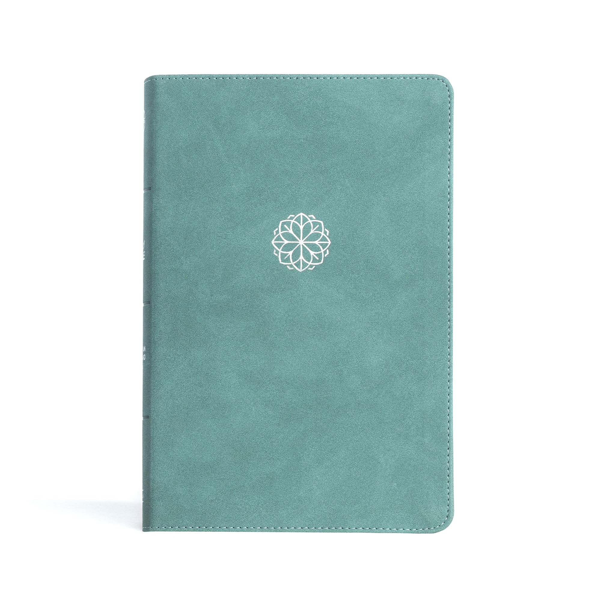 CSB Personal Size Giant Print Bible, Earthen Teal LeatherTouch, Red ...