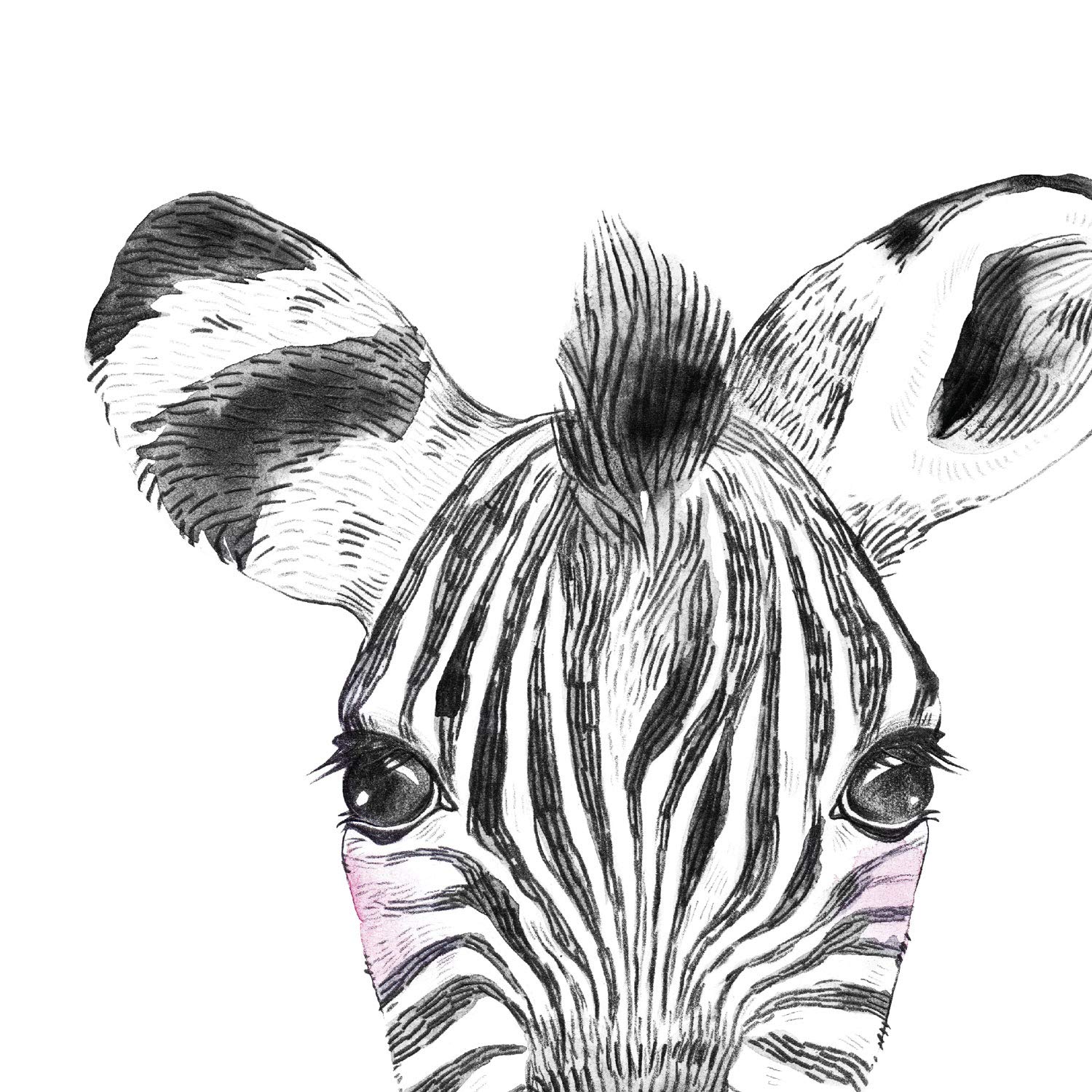 Nacnic September 6 posters baby animals with bubblegum. Zebra Rino Deer ...